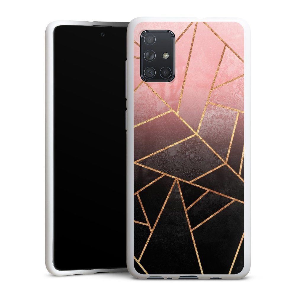 Deindesign Handyhülle Pink And Black Stone Samsung Galaxy A71 Hülle