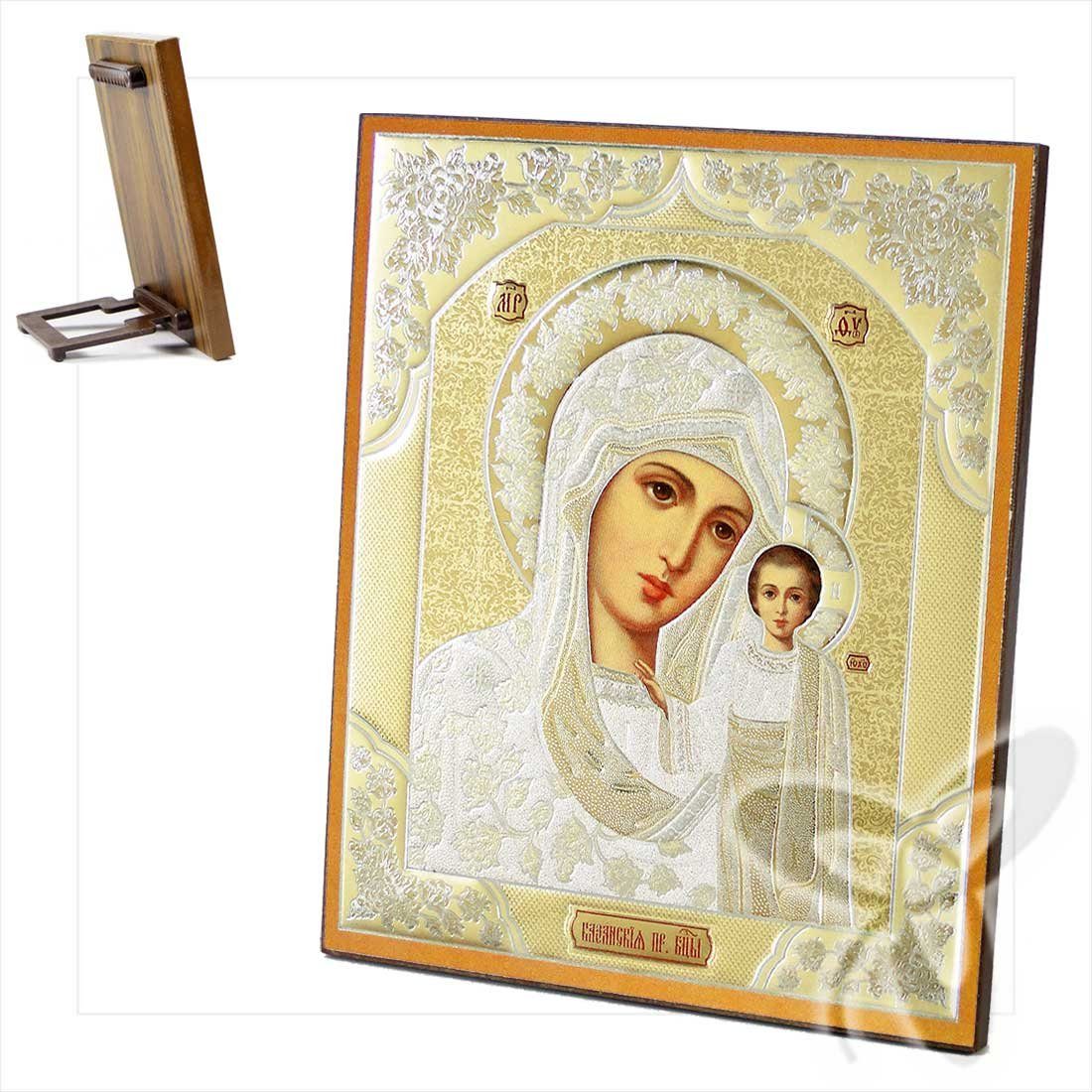 NKlaus Bild Ikone Gm Von Kazan Holz 15x18 K Икона Казанская Богородица, Religion