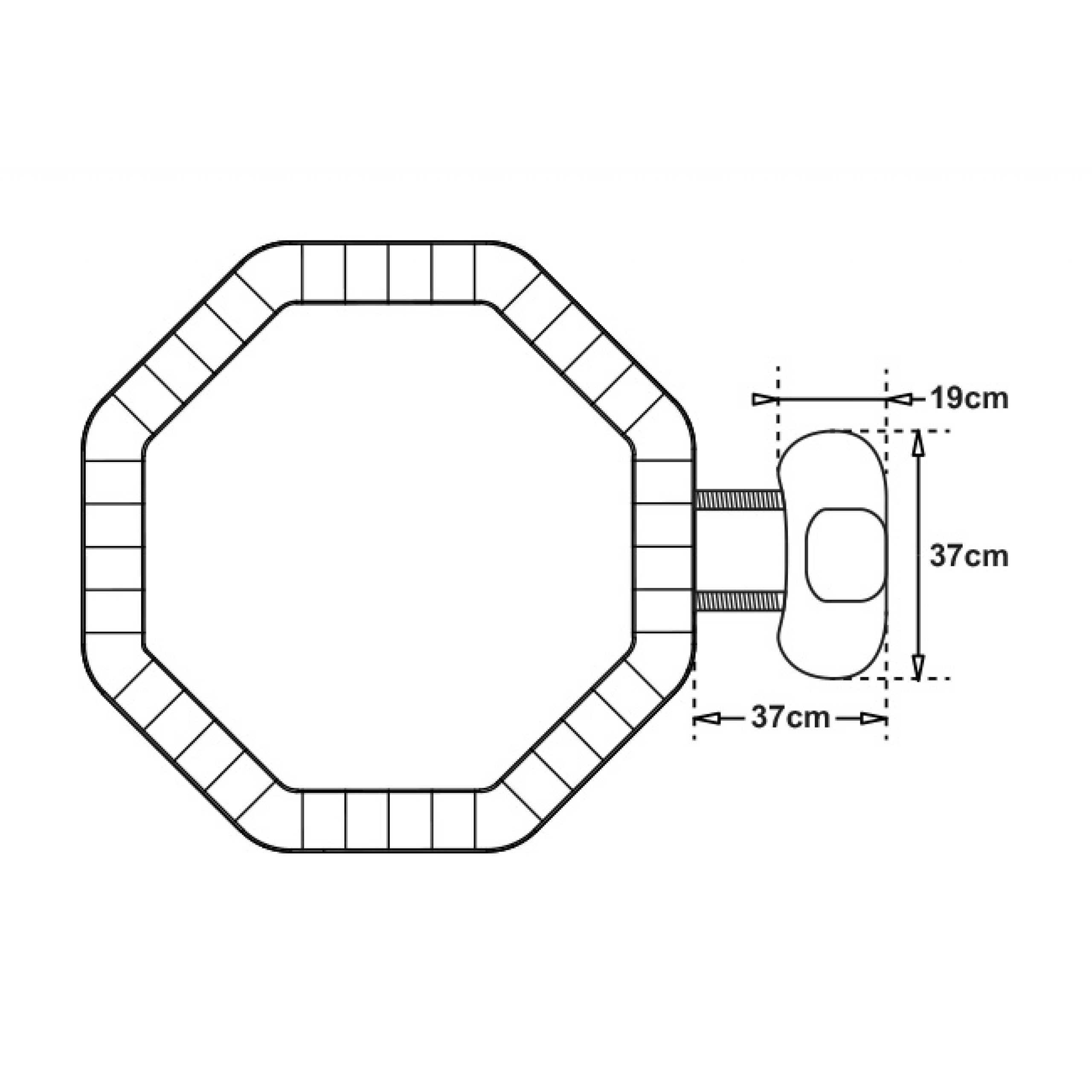NetSpa Whirlpool NetSpa Octopus Outdoor Whirlpool halbstarr achteckig ...