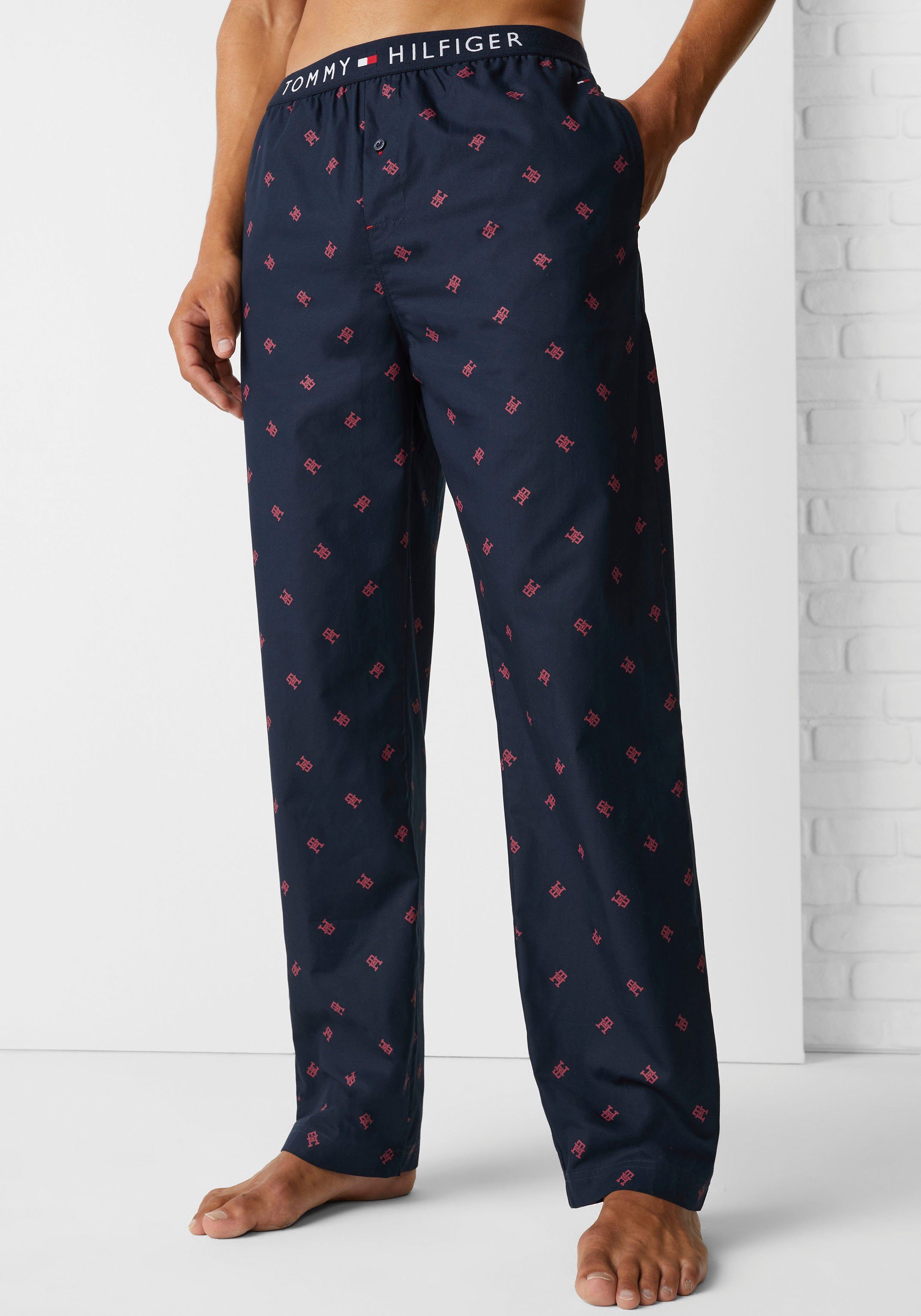 Tommy Hilfiger Underwear Homewearhose Mit Th Musterung