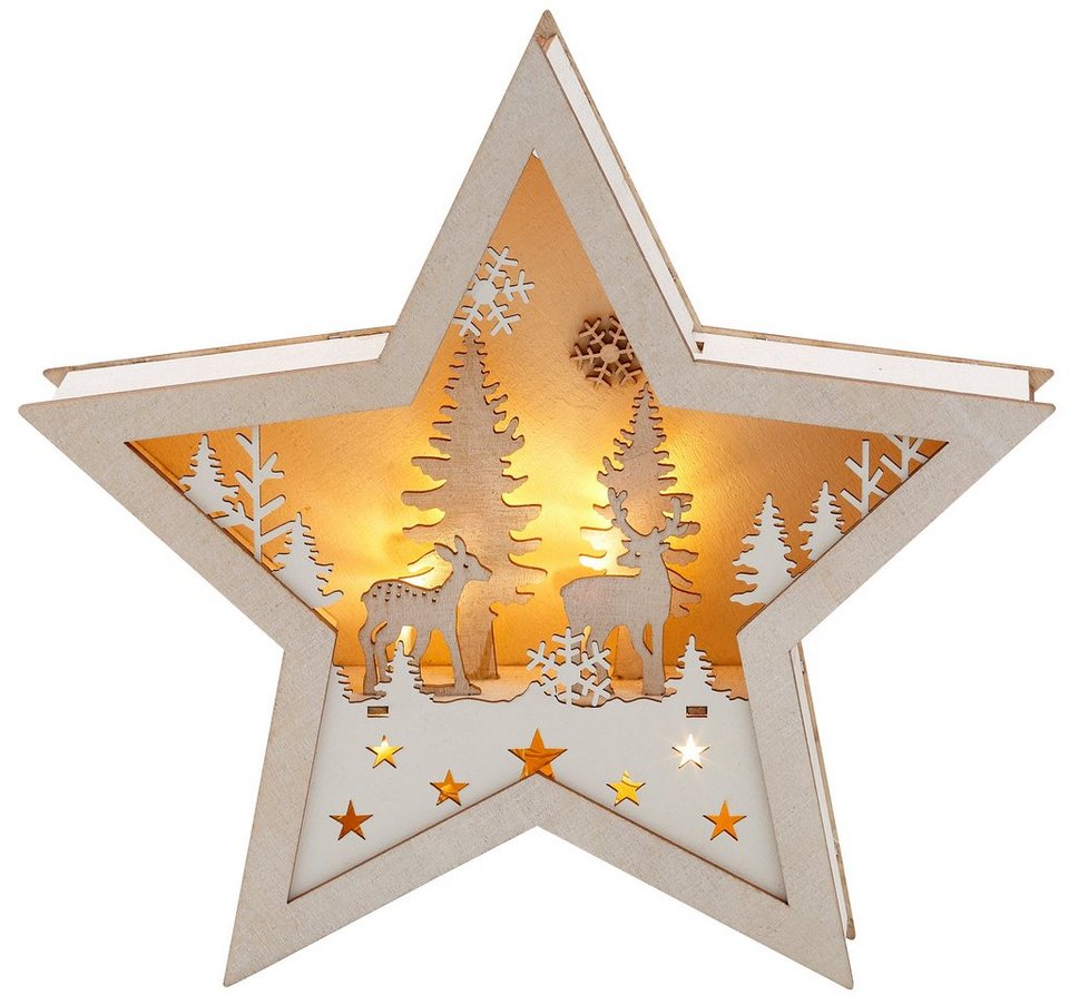 Home Affaire Led Stern Weihnachtsstern Weihnachtsdeko Warmweiß Mit