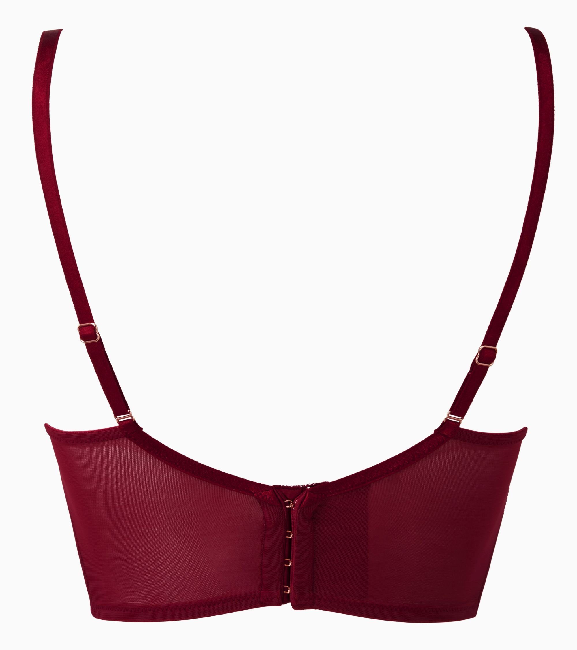 Gossard Longline-BH VIP Romanchic Push-Up Longline BH Bordeaux ...