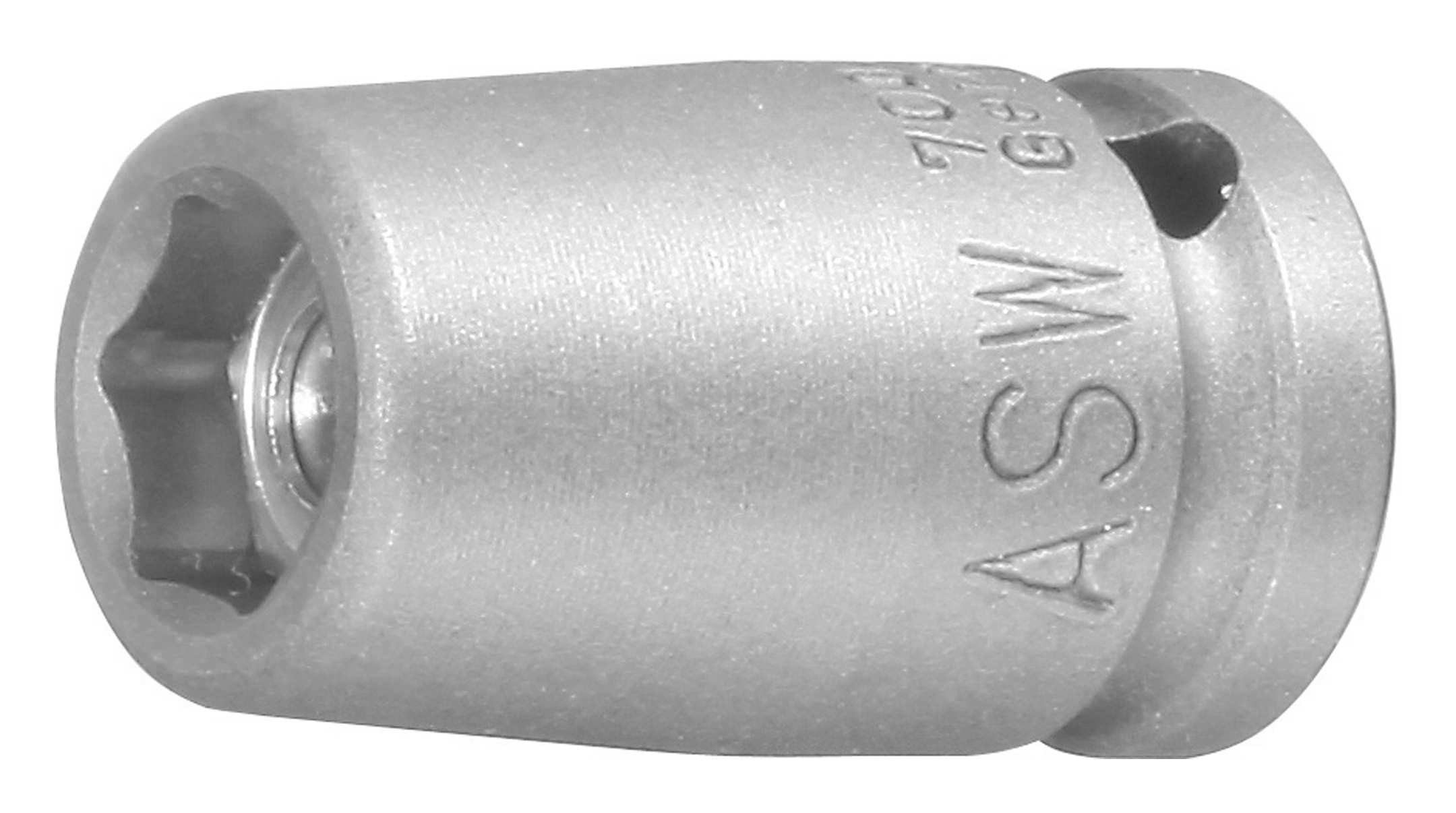 ASW Stecknuss, Kraft-Steckschlüssel-Einsatz 1/4" Magnet, Aus vergütetem Spezialwerkzeugstahl