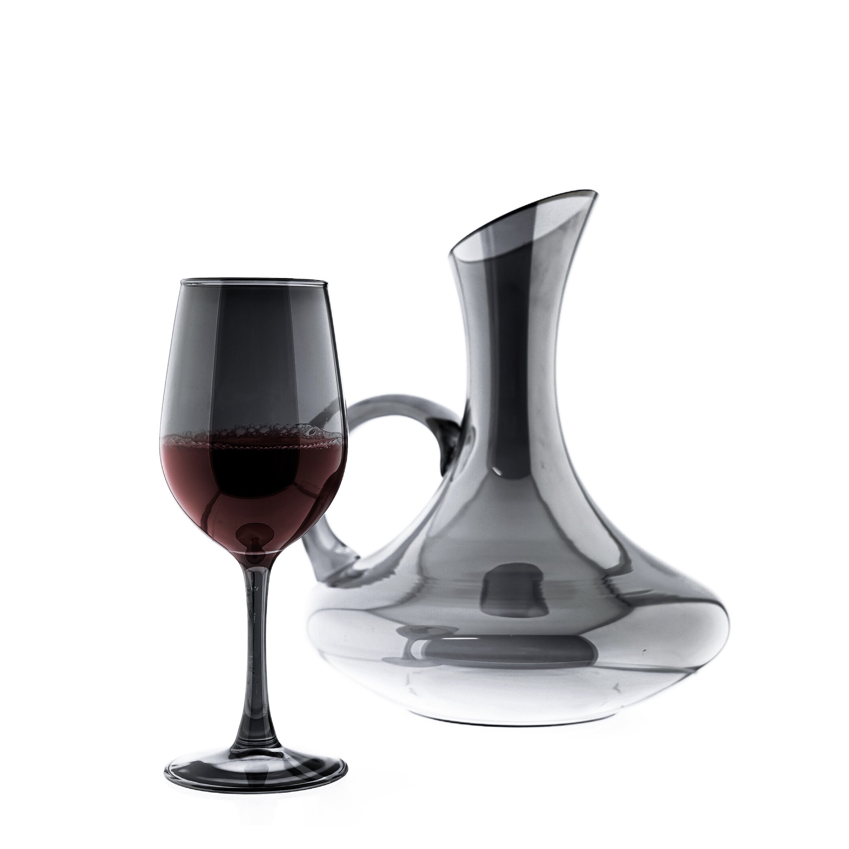 Almina Karaffe 7 Teiliger Karaffen Set Mit 6 Gläser Karaffe 1l Gläser