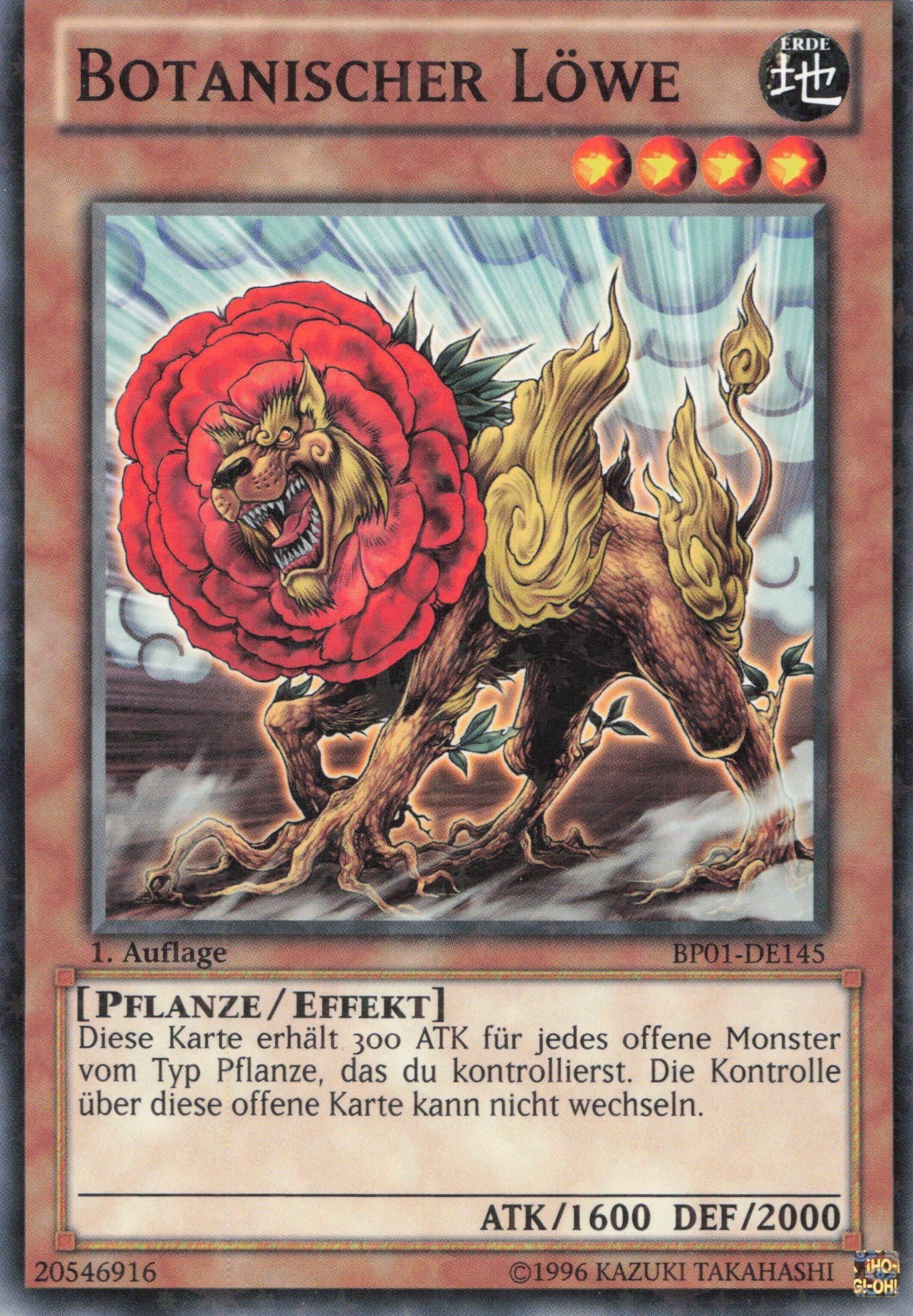 Recollectibles Sammelkarte Yugioh Karte Botanischer Löwe V 2 Yu Gi