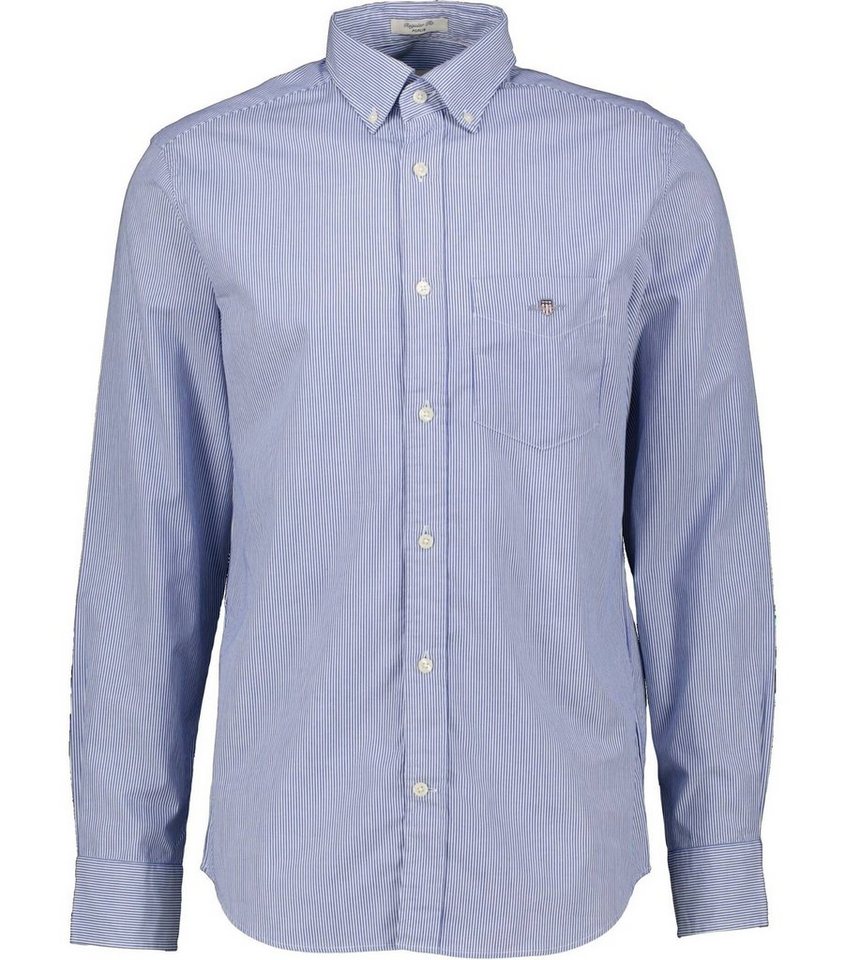 Gant Langarmhemd Herren Hemd Aus Baumwoll Popeline Regular Fit 1 Tlg