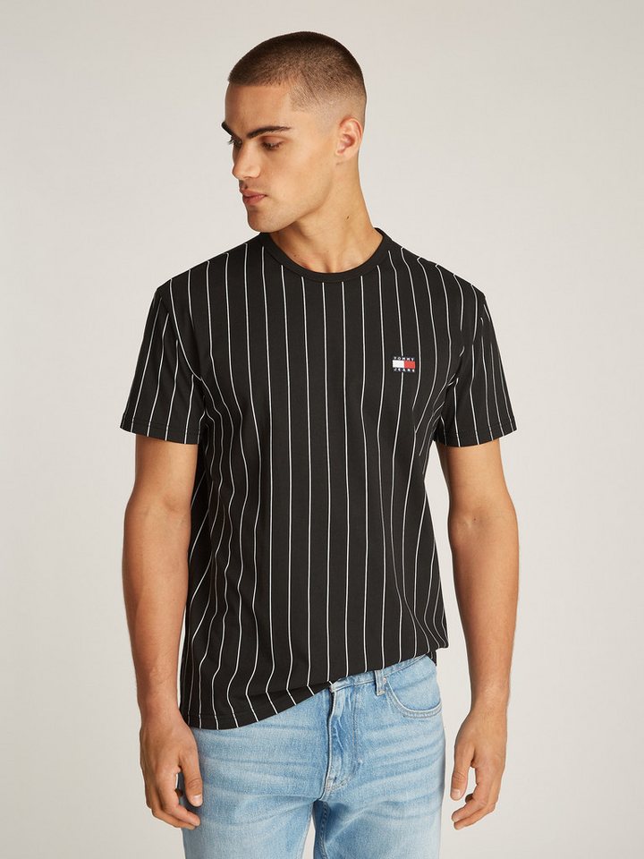 Tommy Jeans T Shirt Tjm Reg Stripe Badge Tee Mit Streifenmuster