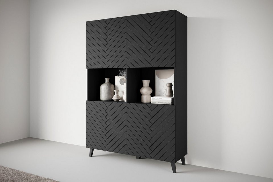 Inosign Highboard Phuket 1 St Moderne Hochkommode Ohne Griffe Mit 10