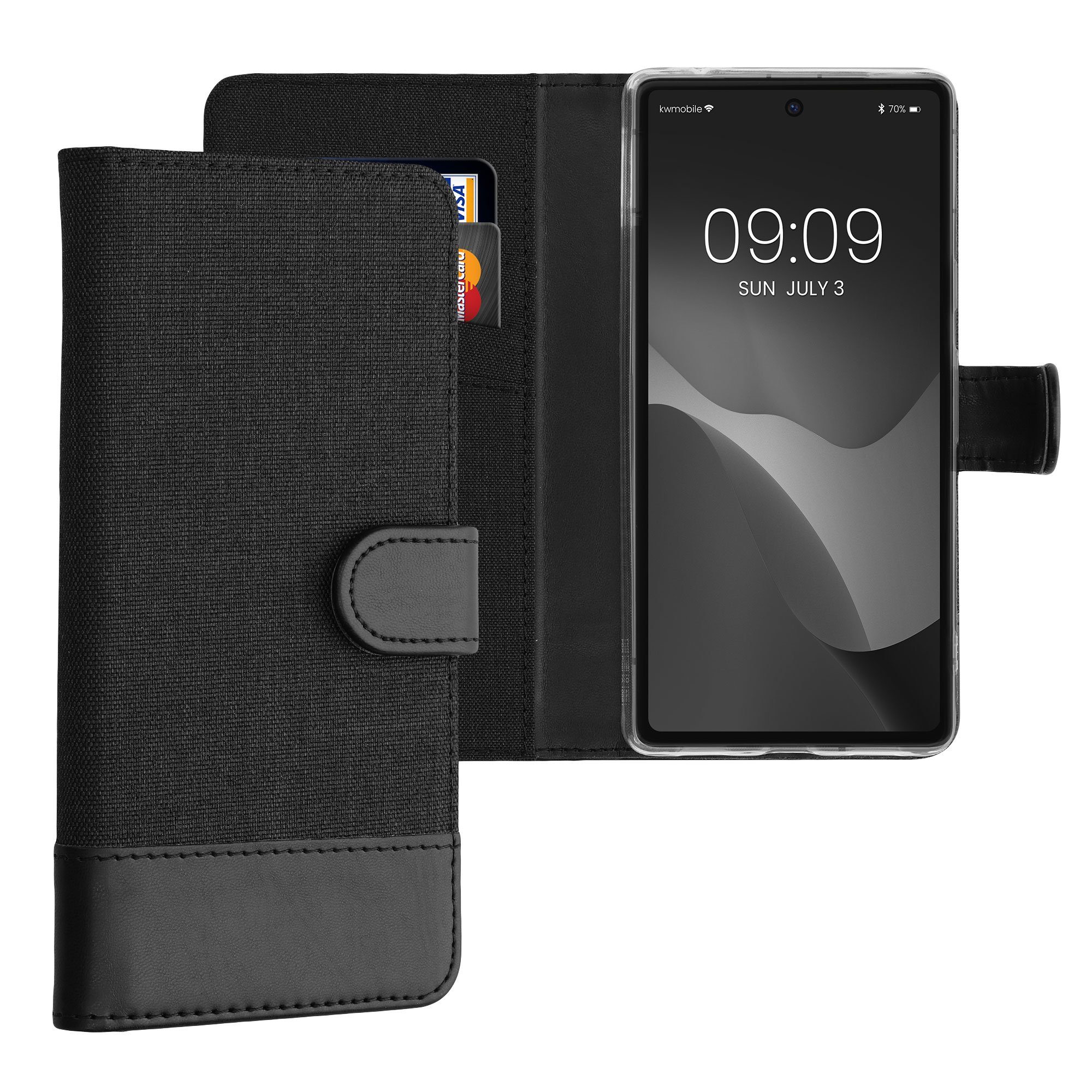 kwmobile Handyhülle Wallet Case für Google Pixel 7a, Hülle mit Ständer ...