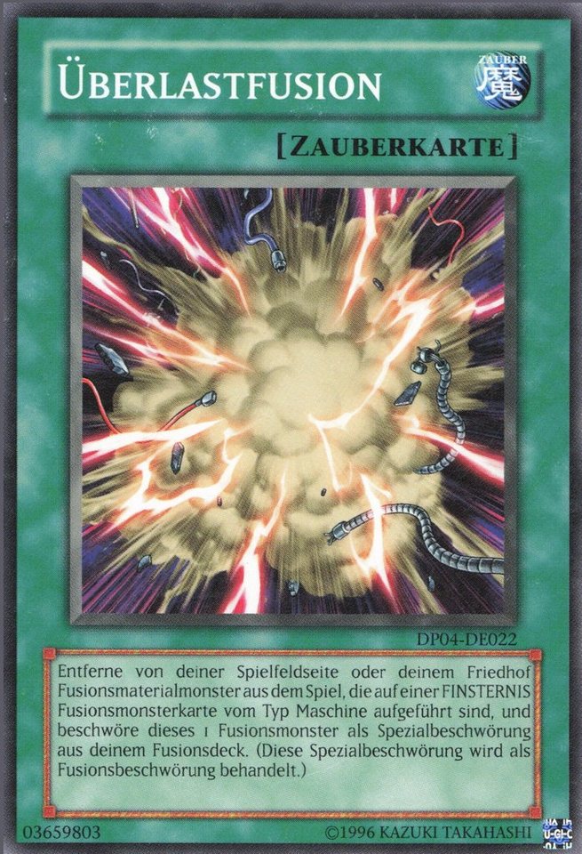 ᐅ Recollectibles Sammelkarte Yugioh Karte Überlastfusion Deutsch Yu Gi