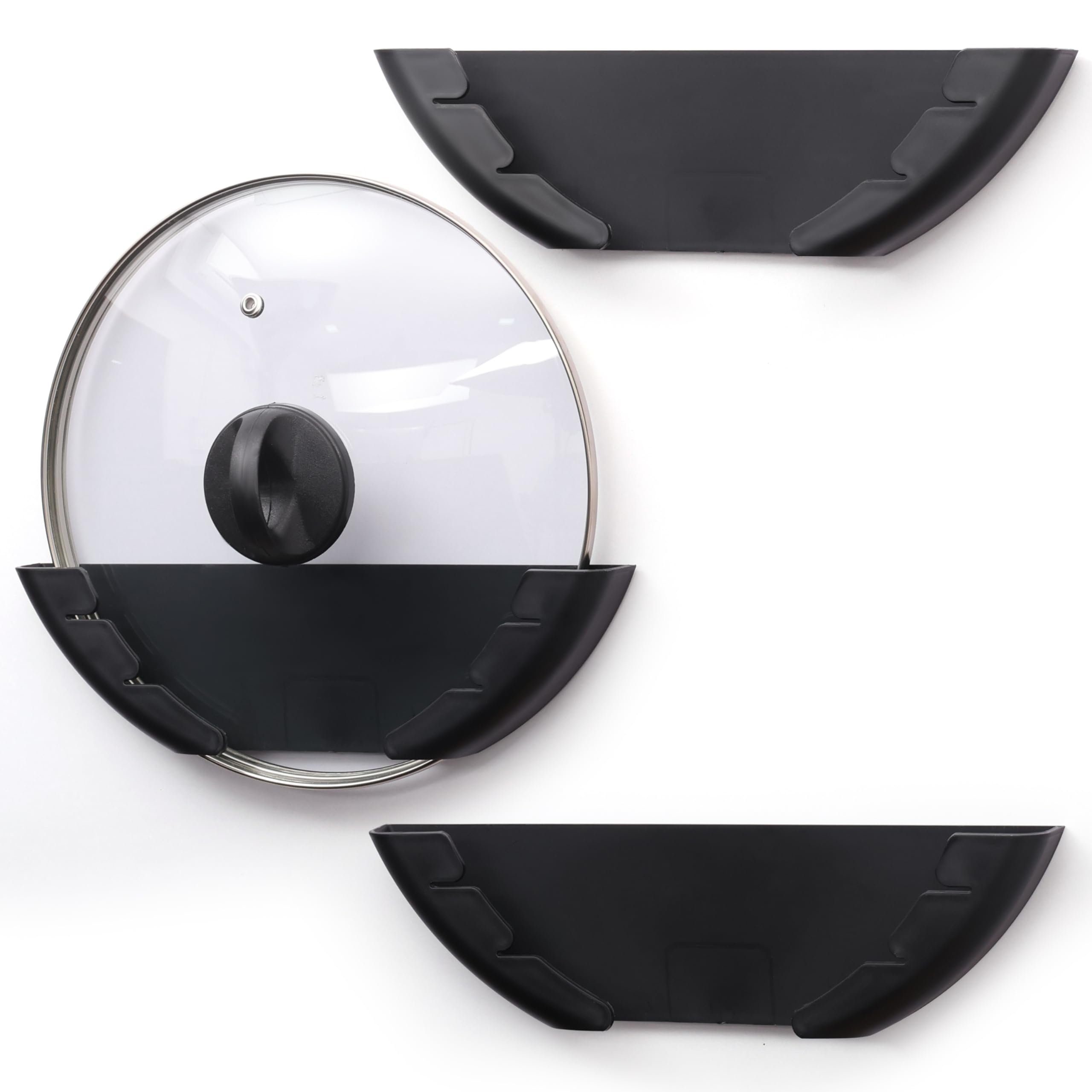 Belle Vous Dekoobjekt Belle Vous 3er Pack Topfdeckelhalter Wand Set Aus