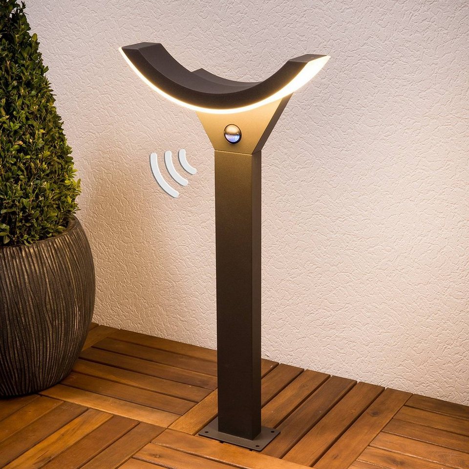 Lucande Pollerleuchte Half Led Leuchtmittel Fest Verbaut Warmweiß