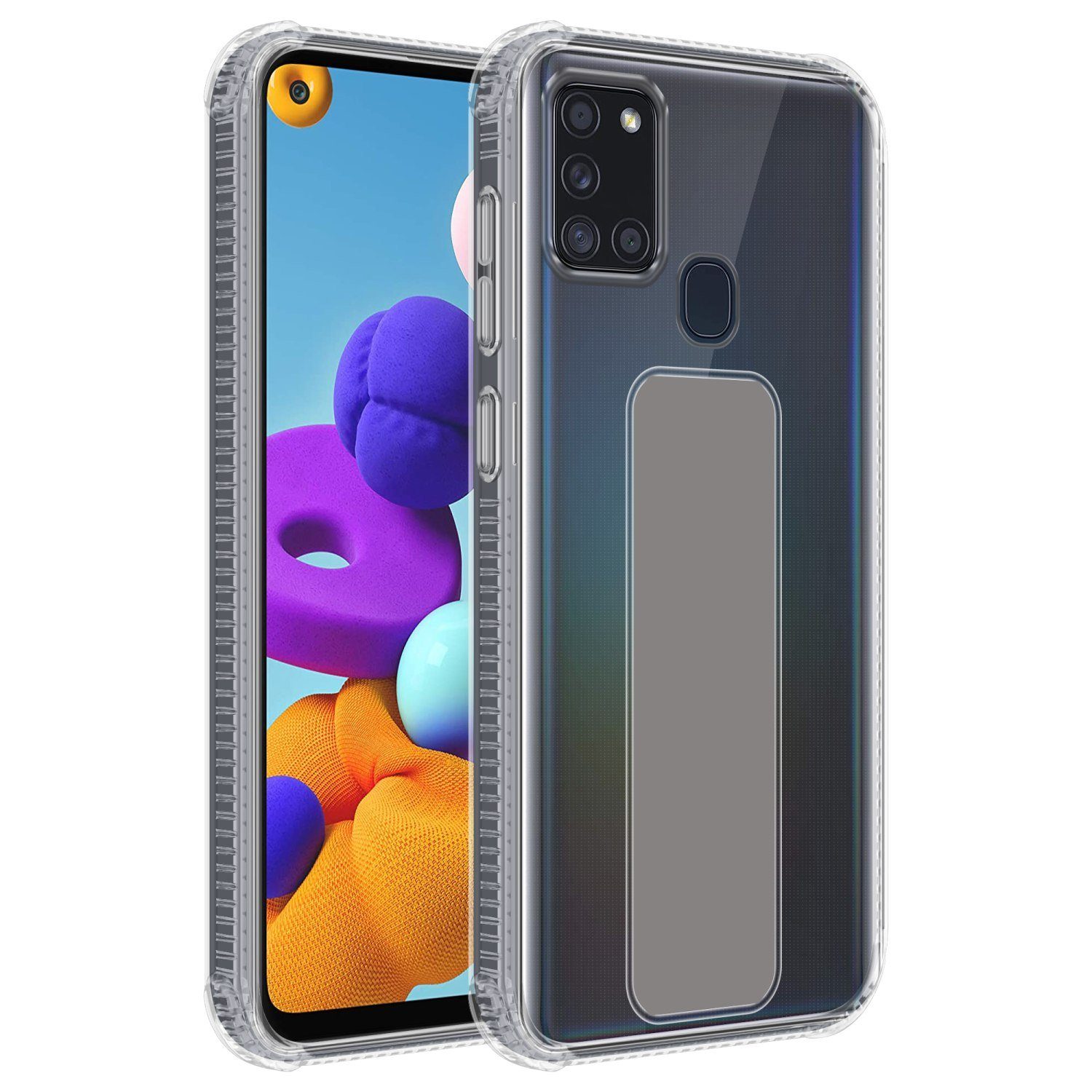 Cadorabo Handyhülle Tpu Mit Halterung Lm167 Samsung Galaxy A21s