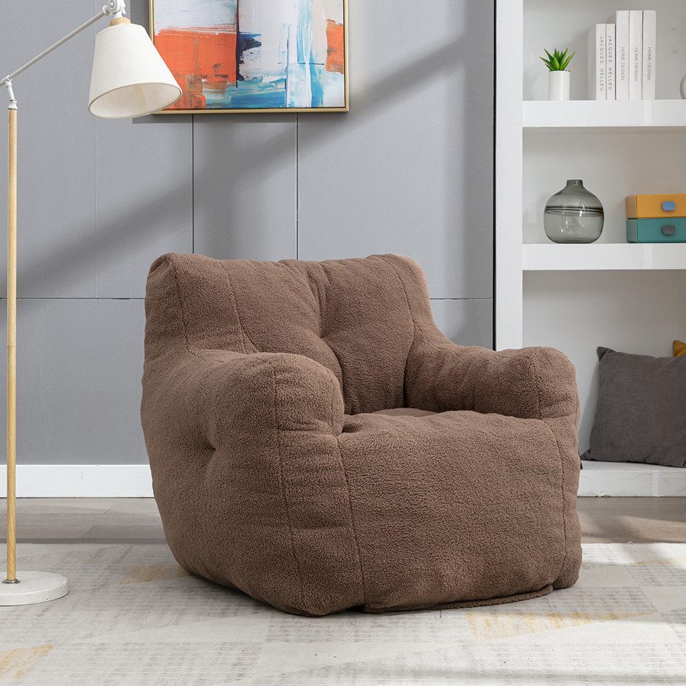 Celya Sitzsack Teddy-Stoff gepolstert Schaumstoff Sitzsack Stuhl ...