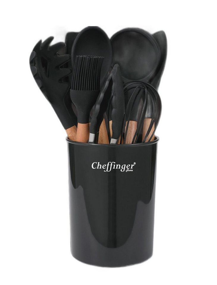 Cheffinger Kochbesteck Set 12 Tlg Küchenhelfer Kochbesteck Set