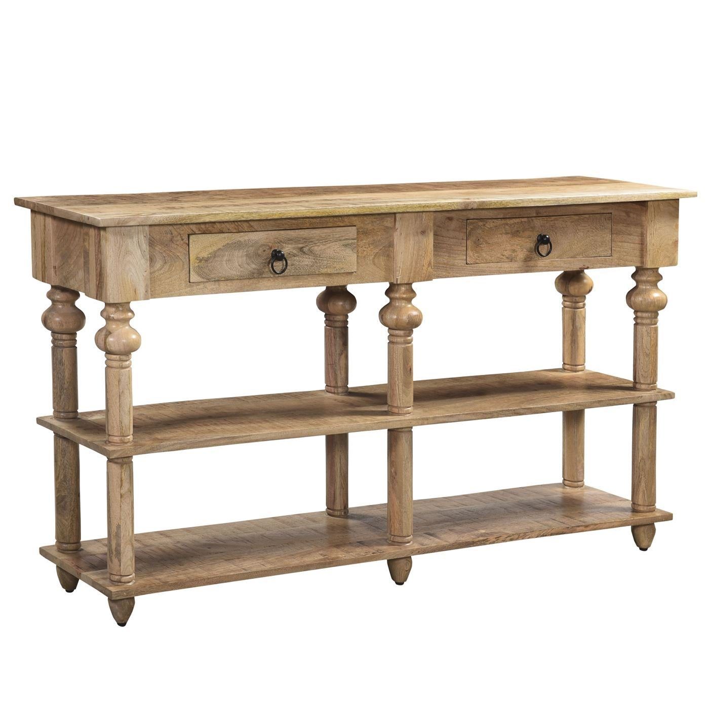 baario Konsolentisch »Konsole BRIANNA 160cm«, massiv Mangoholz ...