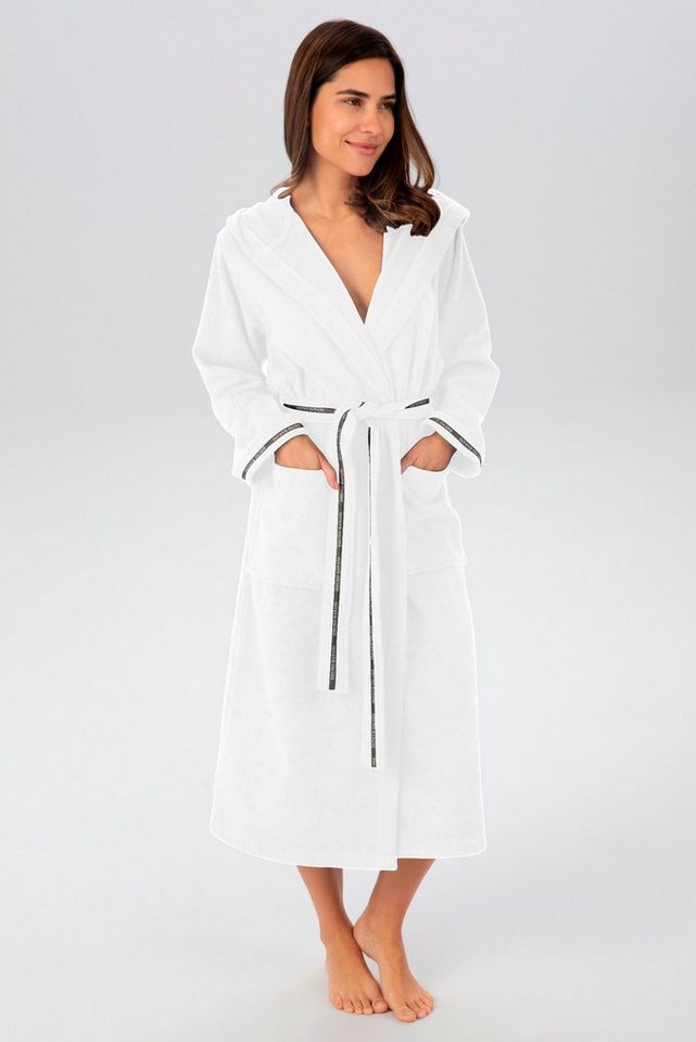 Bruno Banani Damenbademantel Danny Ideal Für Sauna And Spa