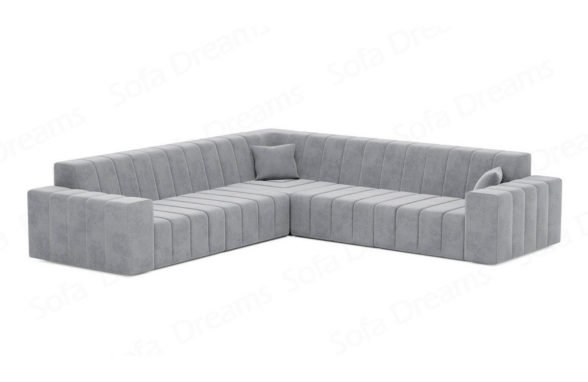 Sofa Dreams Ecksofa Polster Ecksofa Modern Stoff Eck Couch Samtstoff