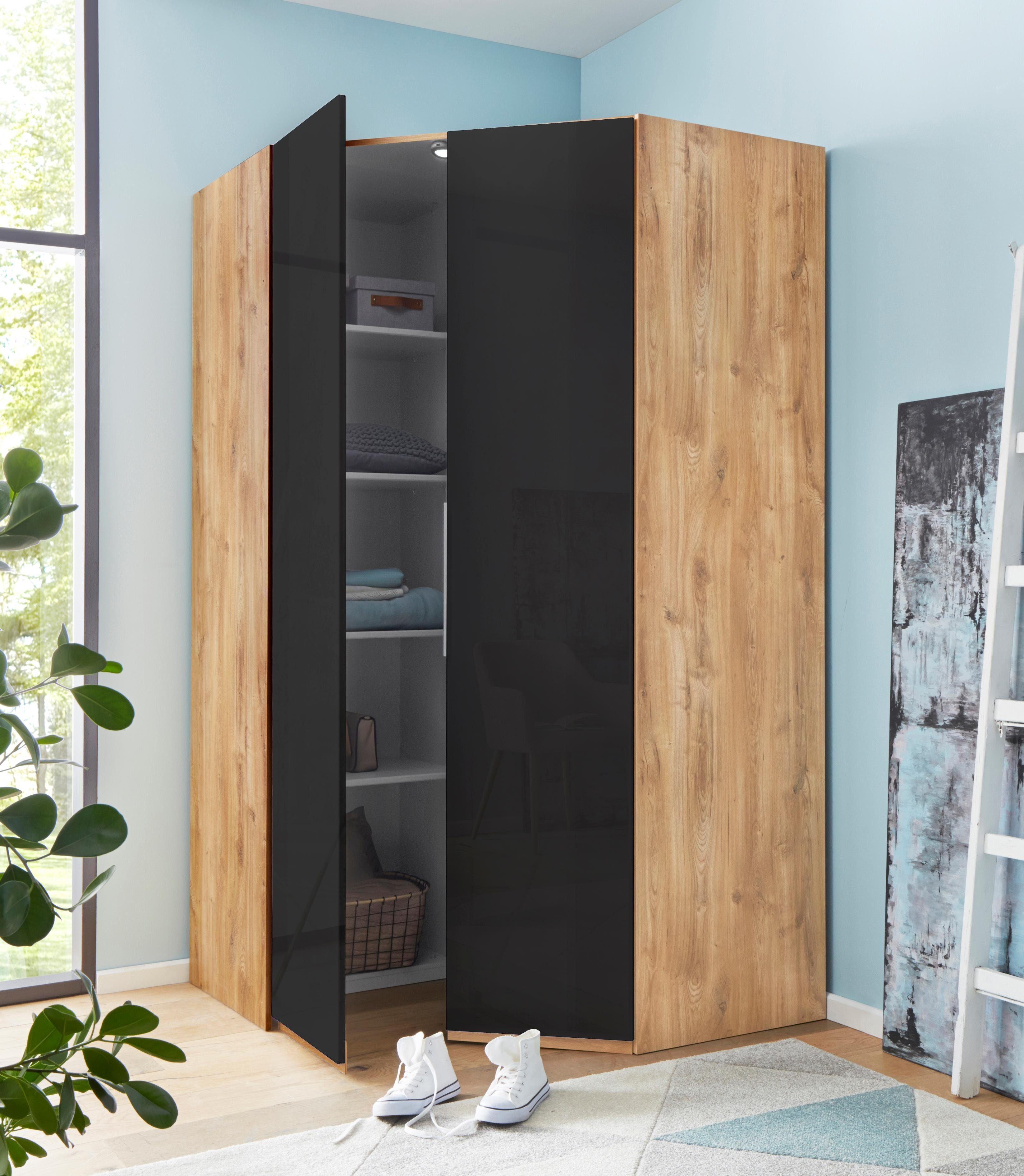 Wimex Eckkleiderschrank Level By Fresh To Go Mit Glastüren