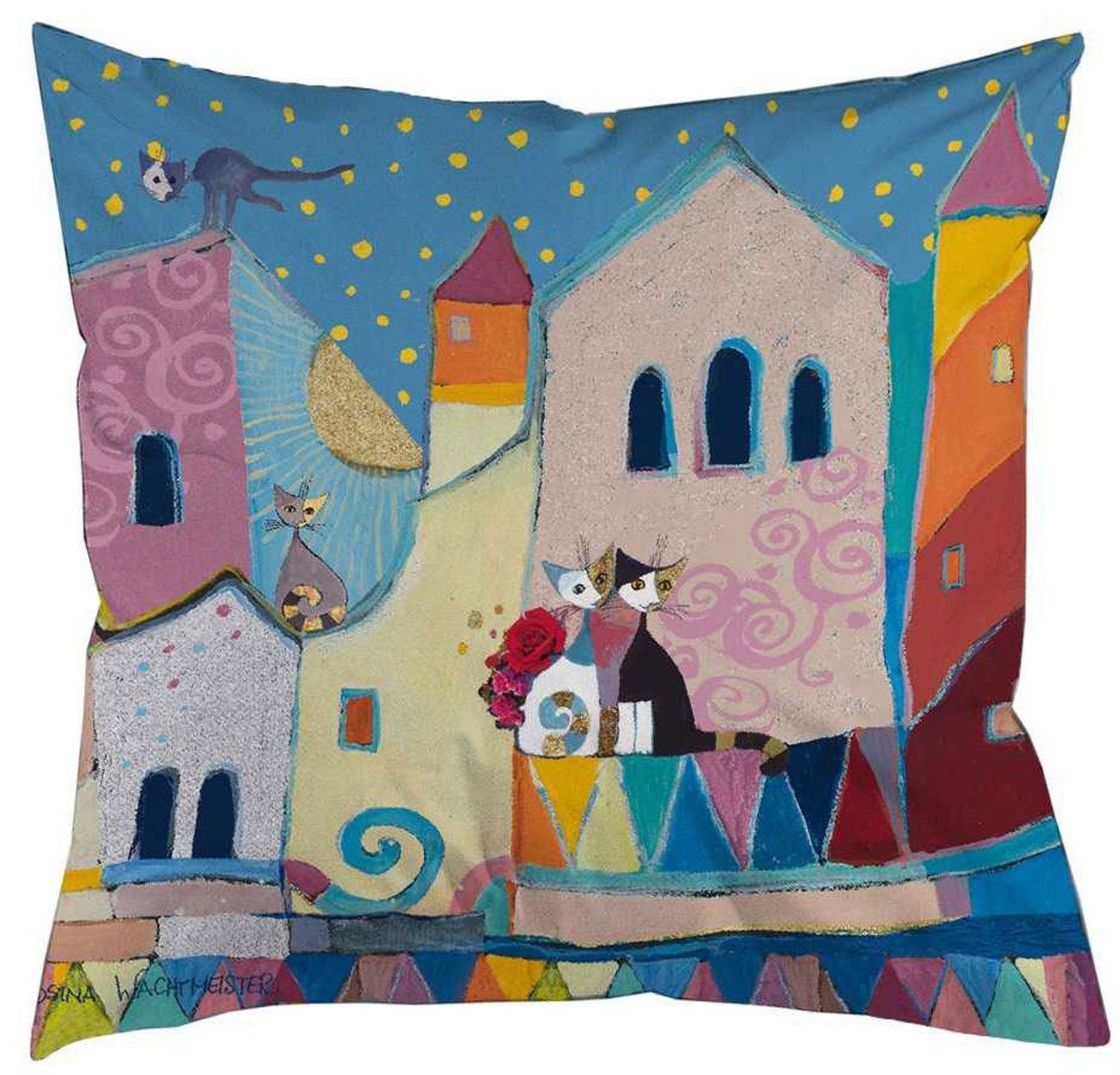 Rosina Wachtmeister Dekokissen Little Town, Rosina Wachtmeister Kissenhülle ohne Füllung Kissen ...