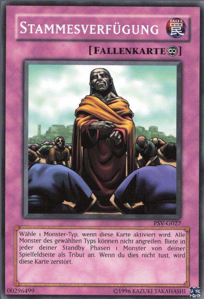 Recollectibles Sammelkarte Yugioh Karte Stammesverfügung V 1 Deutsch