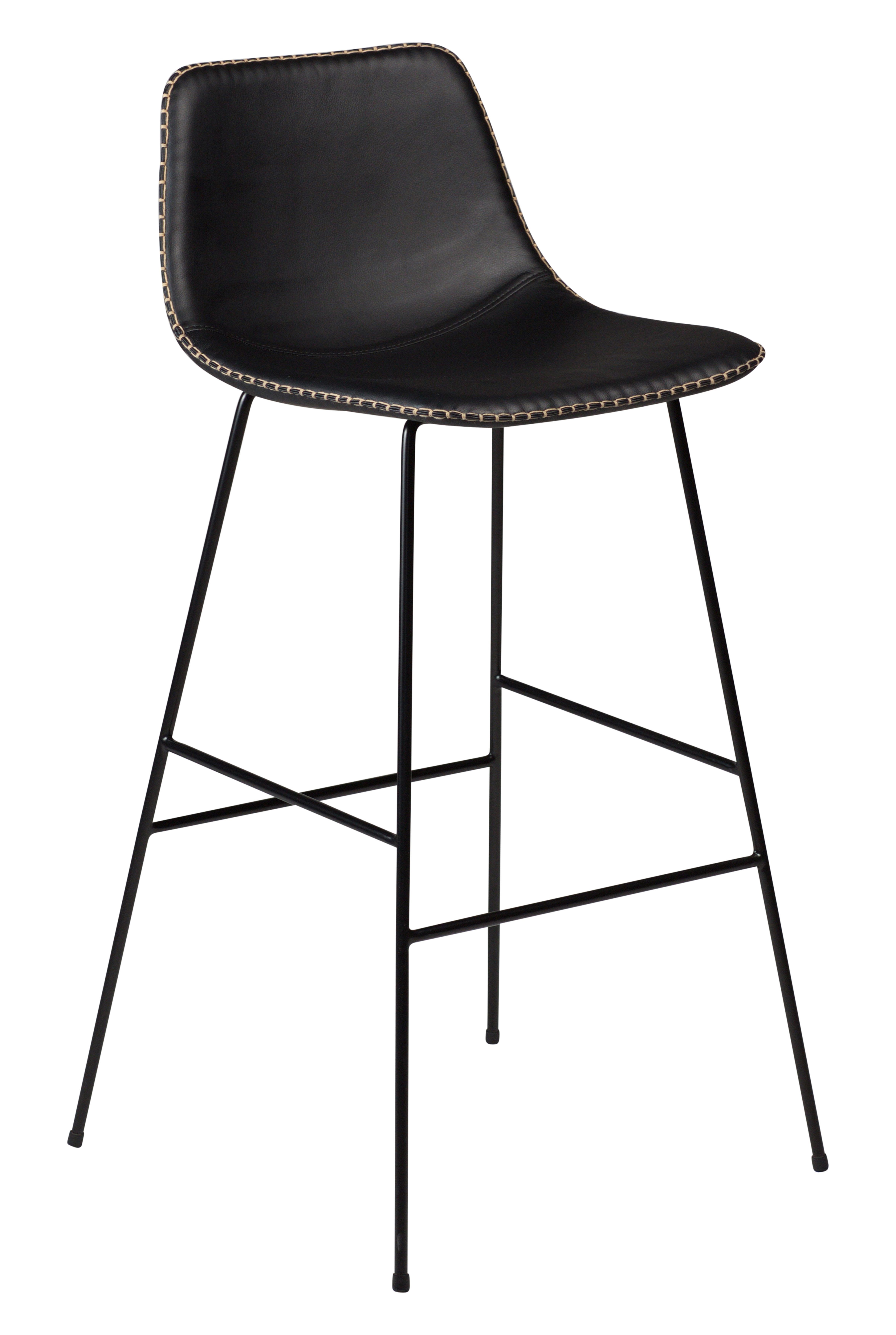 ebuy24 Barhocker 2er Set Danform Floss Barhocker schwarz PU Kunstle