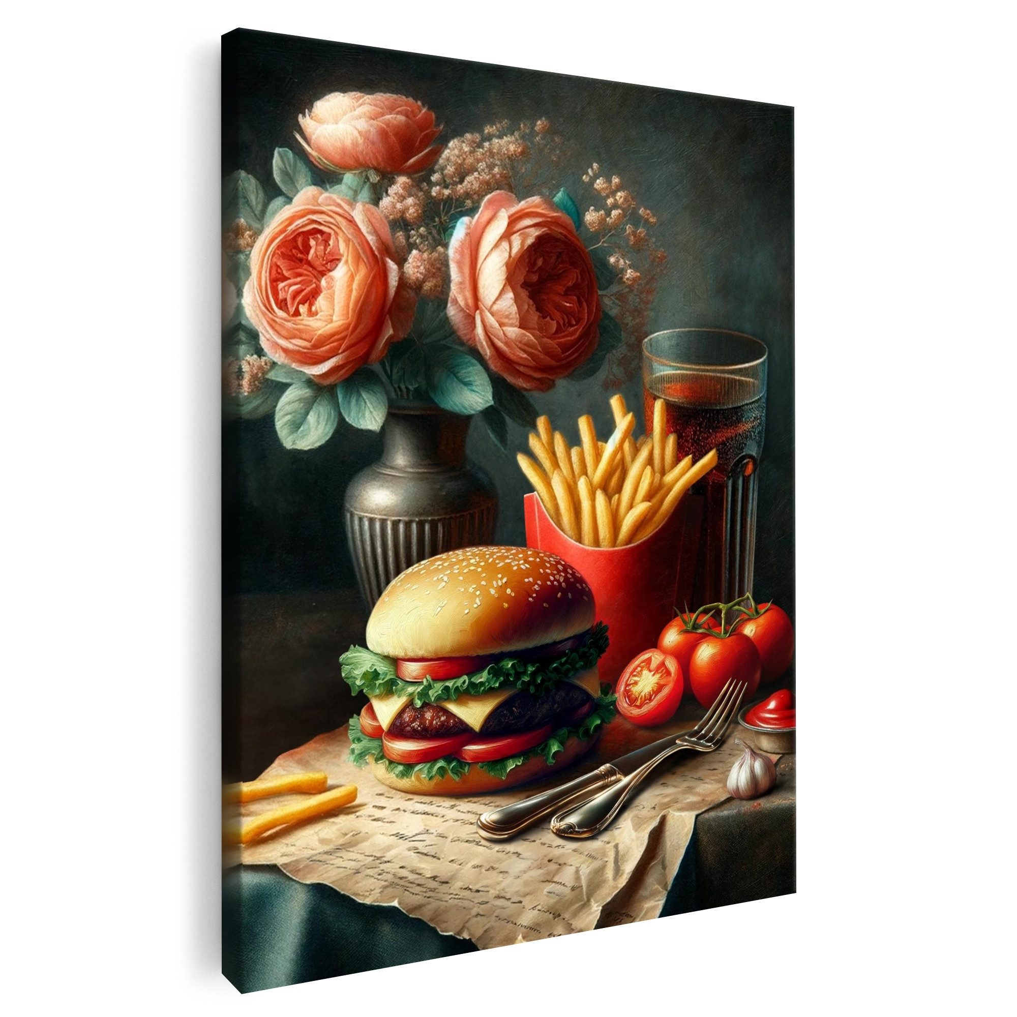 Artmazing Leinwandbild Dinner Is Served Xxl Leinwand 120x80 Poster