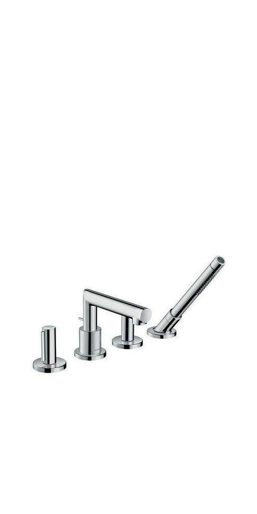 Hansgrohe Badarmatur 4 Loch Wannenarmatur Axor Uno Zerogriff Chrom