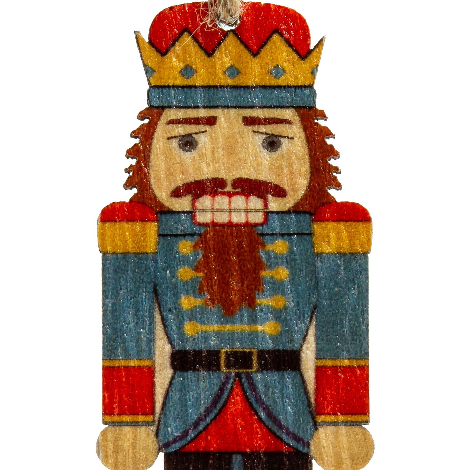 SIKORA Christbaumschmuck BS697 Nussknacker Holz Figur Weihnachtsbaum ...