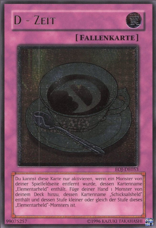 Recollectibles Sammelkarte Yugioh Karte D Zeit V 2 Deutsch Yu Gi