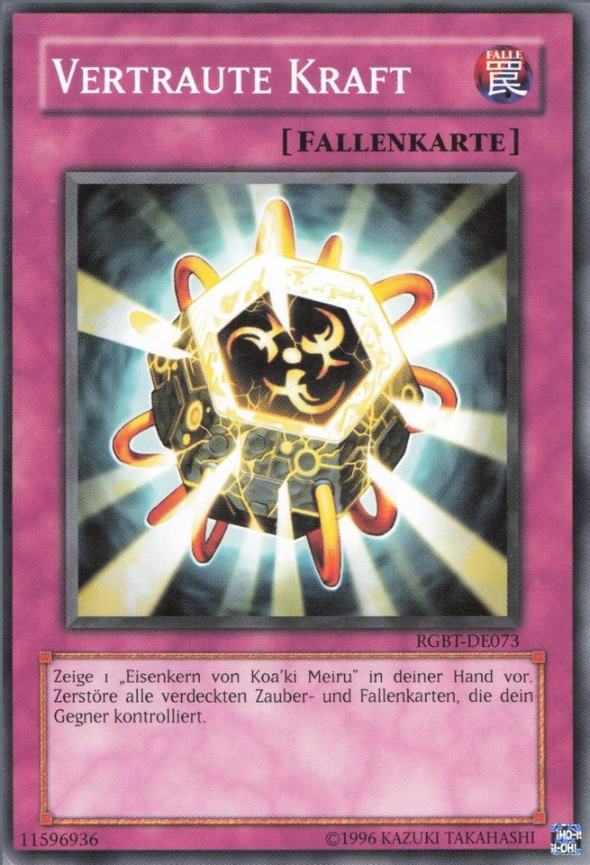 Recollectibles Sammelkarte Yugioh Karte Vertraute Kraft Deutsch Yu Gi