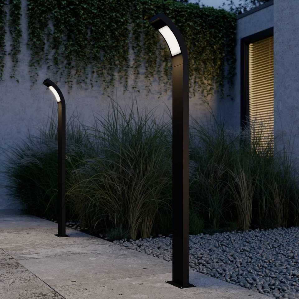 Lucande Led Pollerleuchte Juvia Led Leuchtmittel Fest Verbaut