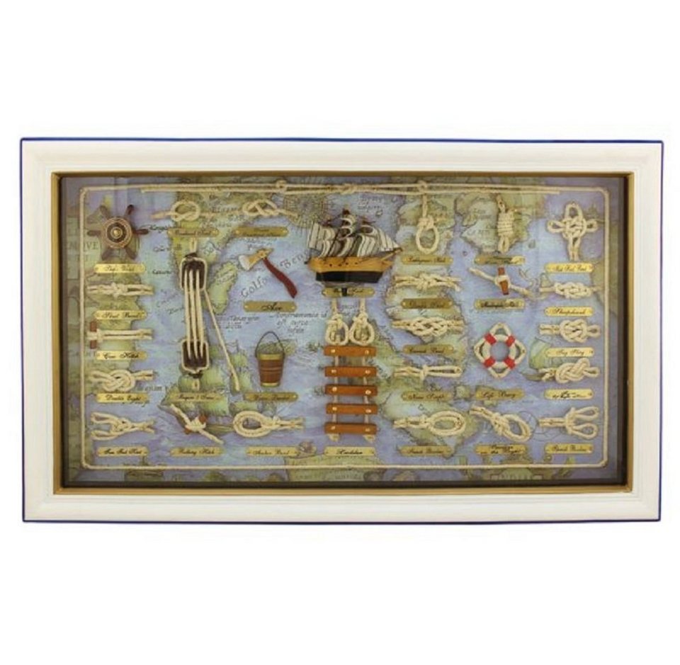 Linoows Dekoobjekt Knotentafel Knotenbild Maritime Dekoration Und