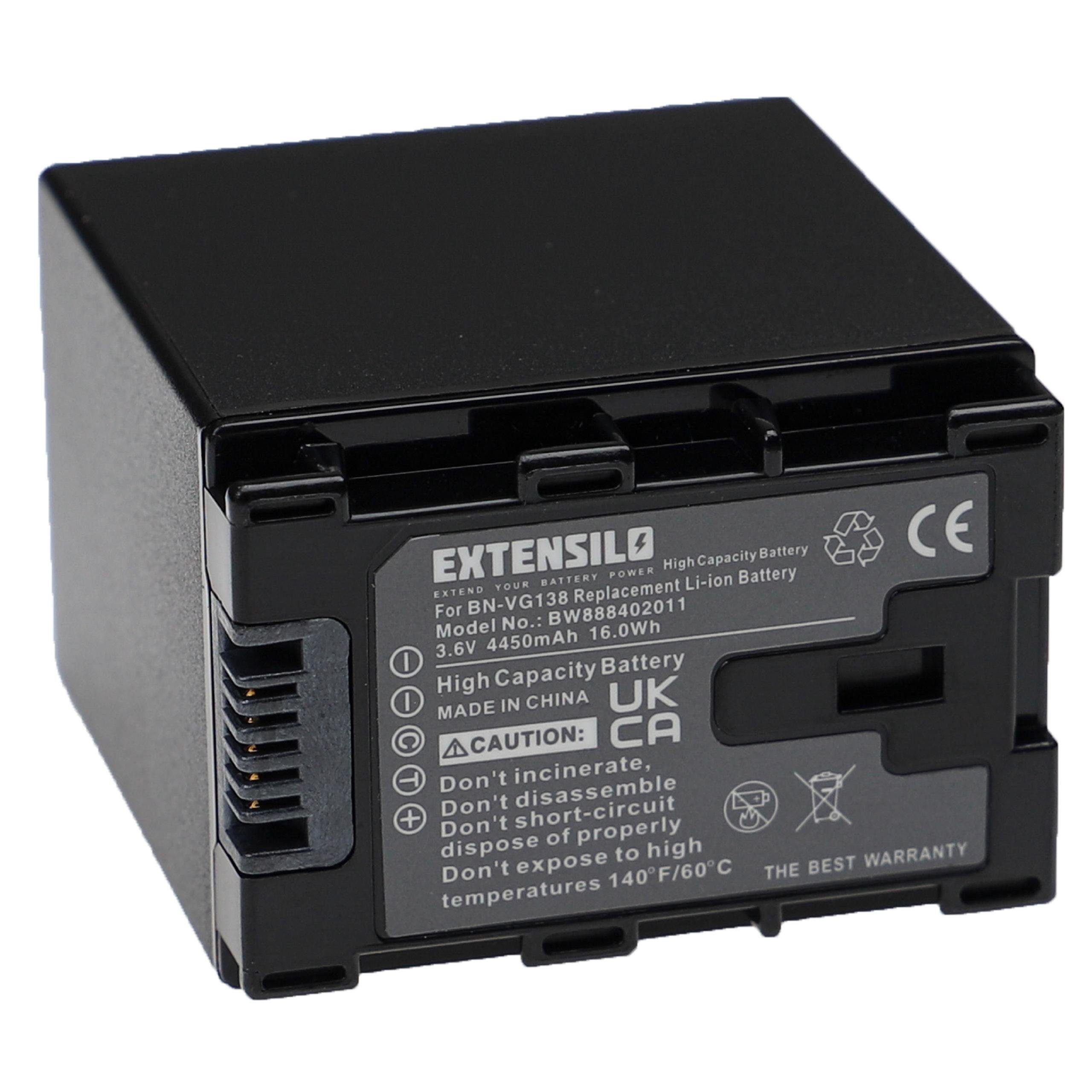 Extensilo kompatibel mit JVC GZ-E220, GZ-E245, GZ-E300BU, GZ-E300WU, GZ-E300, Kamera-Akku Li-Ion ...