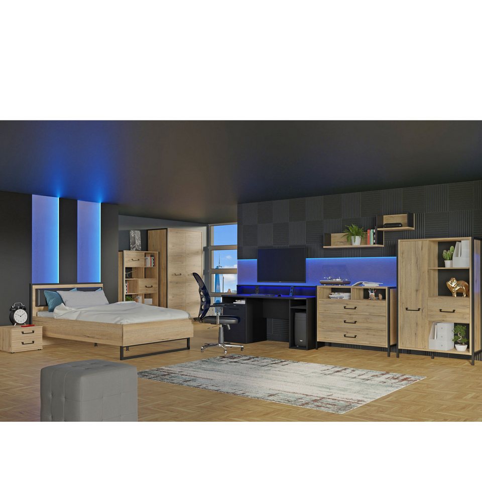 Expendio Jugendzimmer Set Orell 19 Spar Set 10 Tlg Bartex Oak