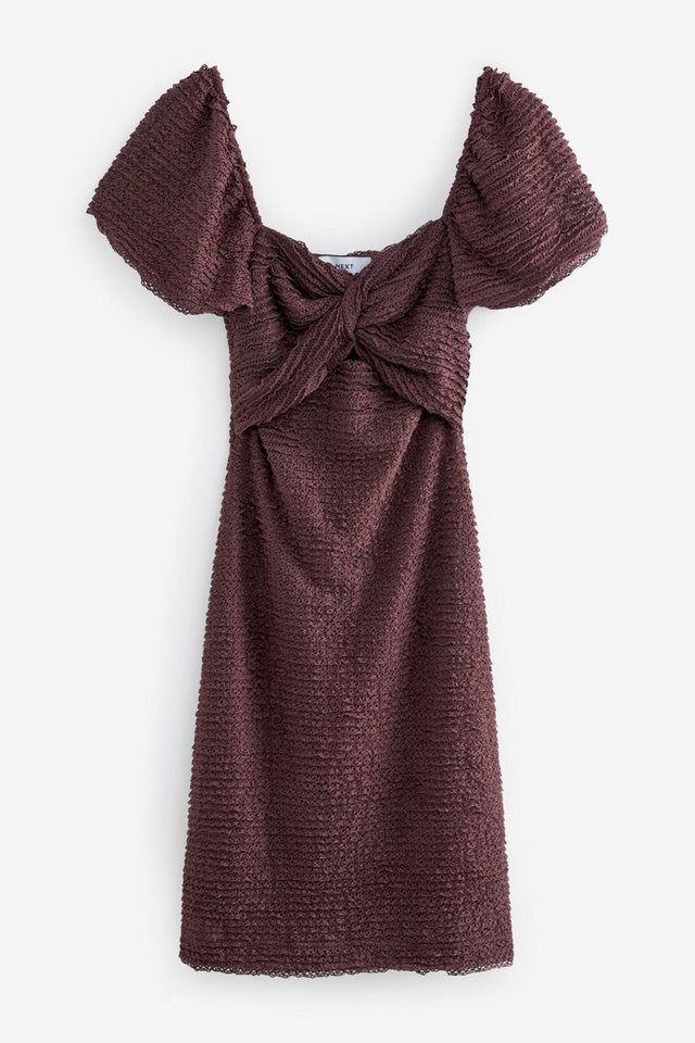Next Minikleid Strukturiertes Minikleid Mit Puffärmeln 1 Tlg