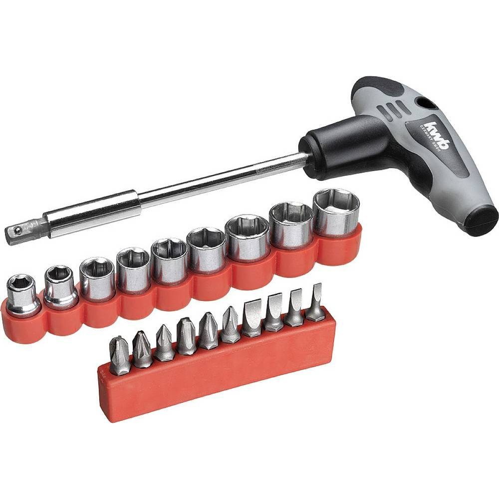 kwb Bit-Set T-Griff Schraubendrehersatz mit Magnethalter, inkl ...