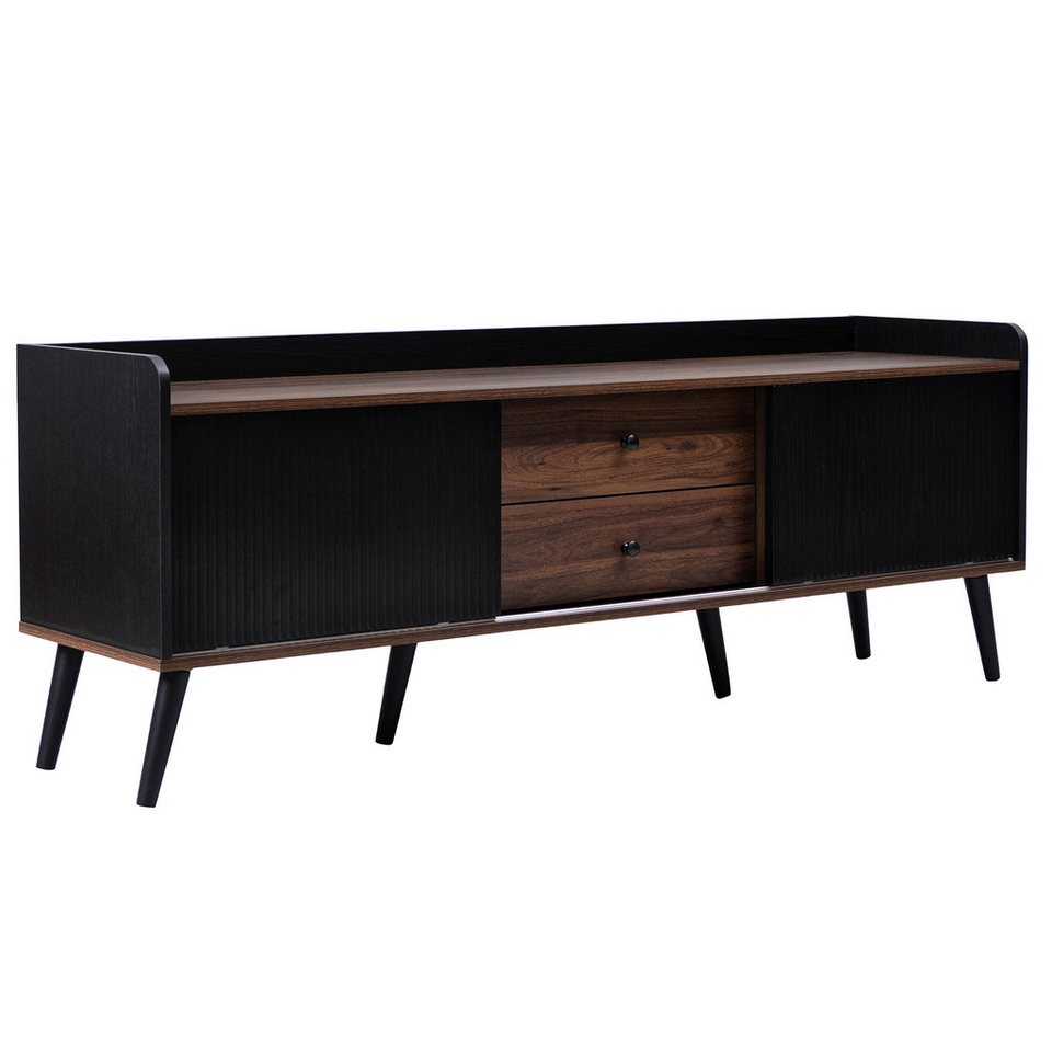 Rutaqian Tv Schrank Tv Schrank Mit Zwei Schubladen Fernsehtisch Tv