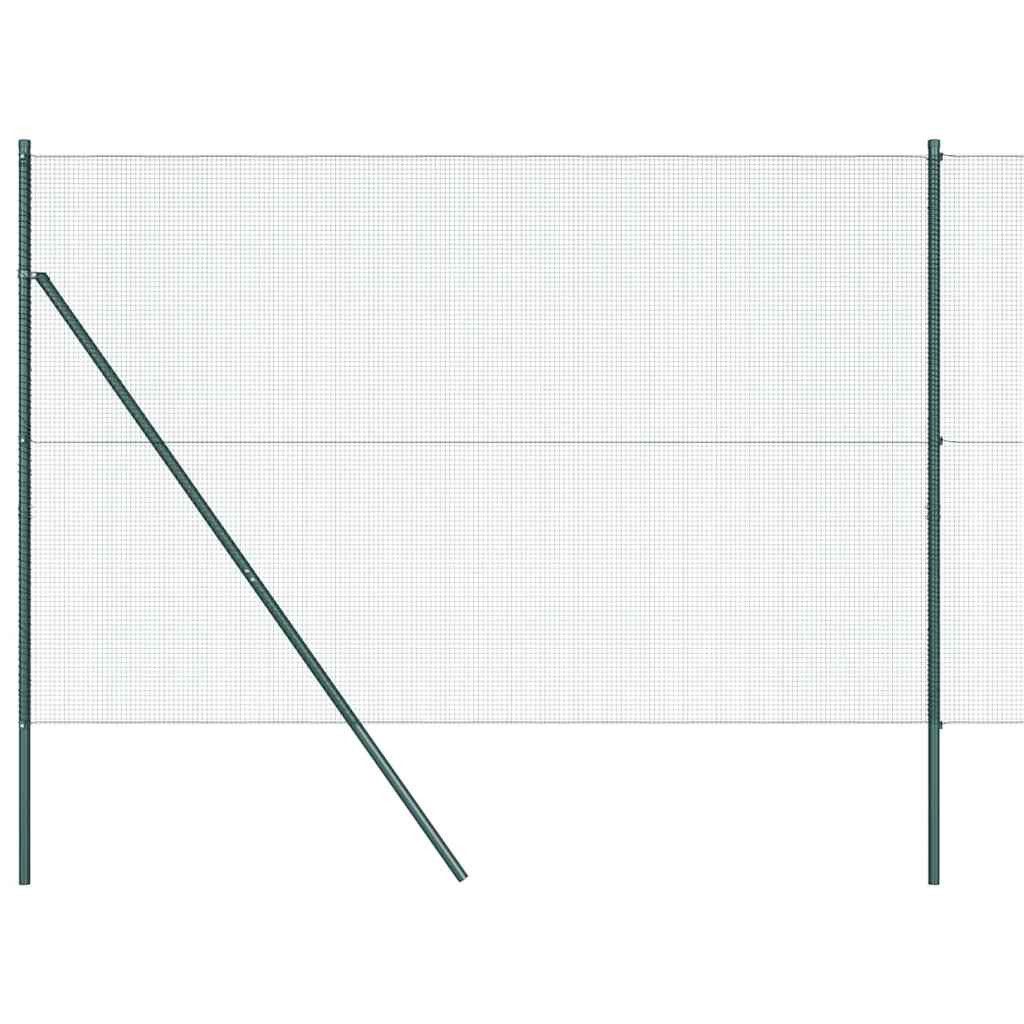 vidaXL Gartenzaun Ground Fix Geschweißter Drahtzaun 25 x 1,5 m (B x H ...
