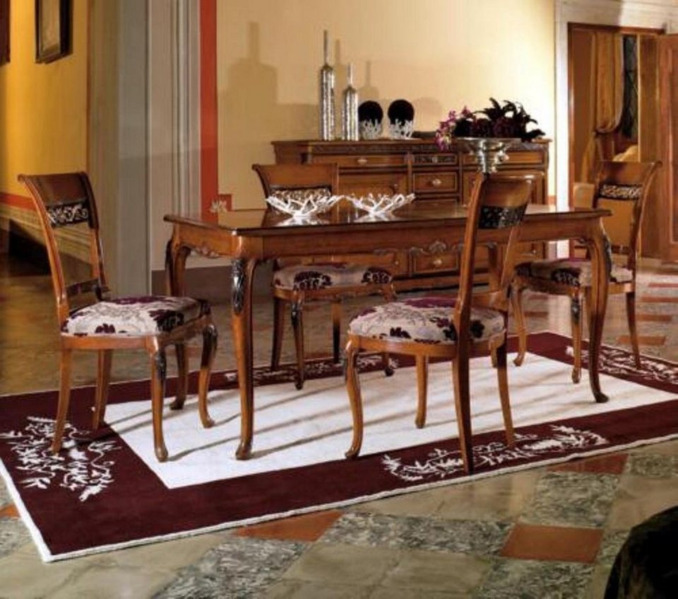 Jvmoebel Esszimmer Set Esstisch Tisch Möbel 4x Stuhle Set 5tlg Gruppe