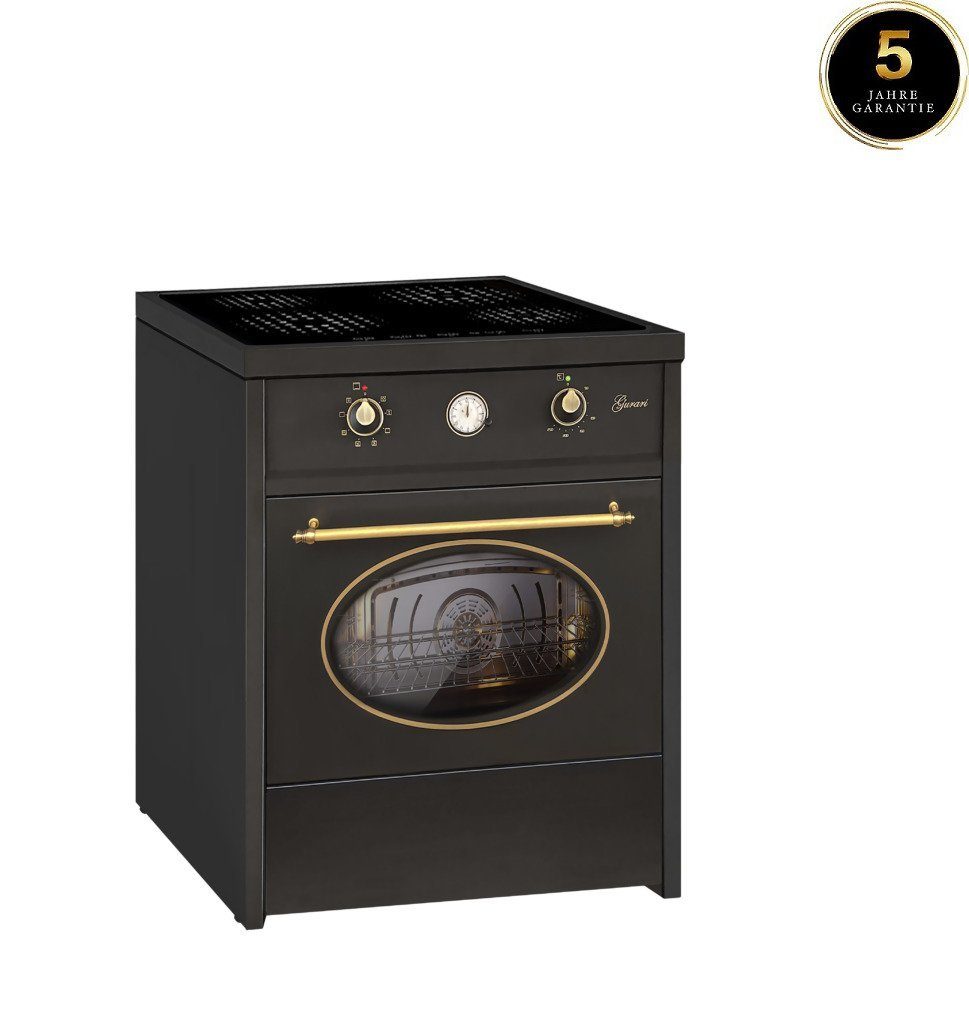 Gurari Induktions Standherd Gch E 612 Bl R5 Jahres Garantie Retro