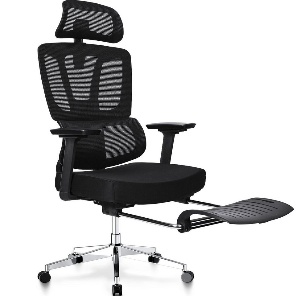 Melokea Bürostuhl Ergonomischer Schreibtischstuhl Mit Fußstütze