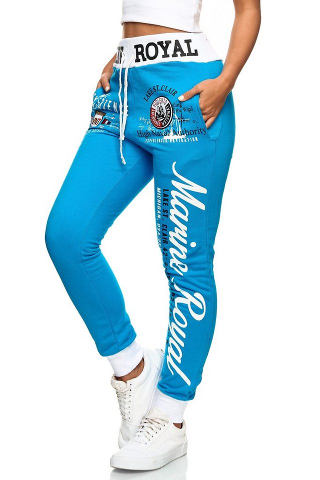 L Gonline Jogginghose Damen Jogginghose Lang Trainingshose Baumwolle