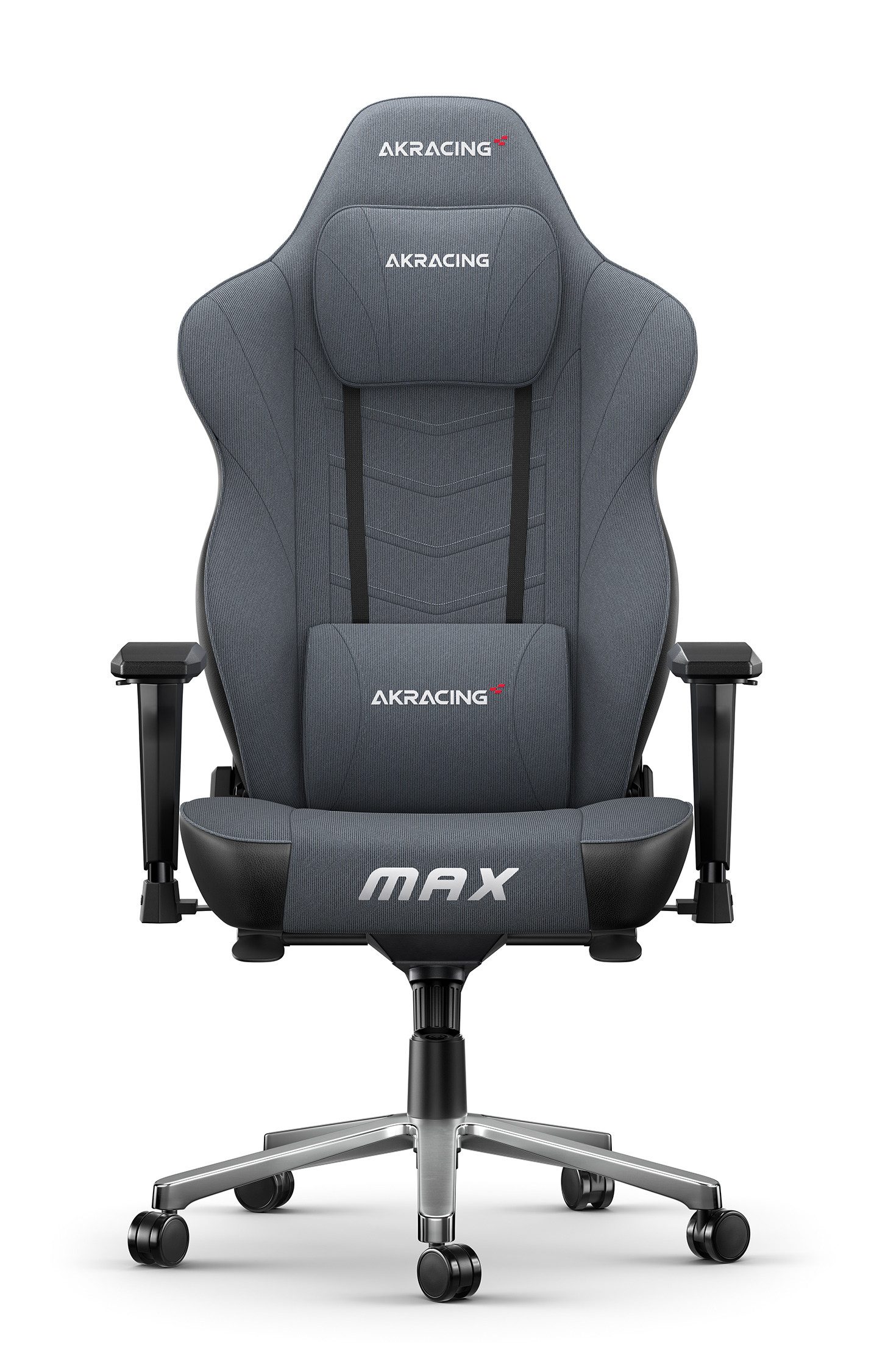 AKRacing Gaming-Stuhl AK-MAX-AE/GY, 4D-Armlehnen, Metallrahmen