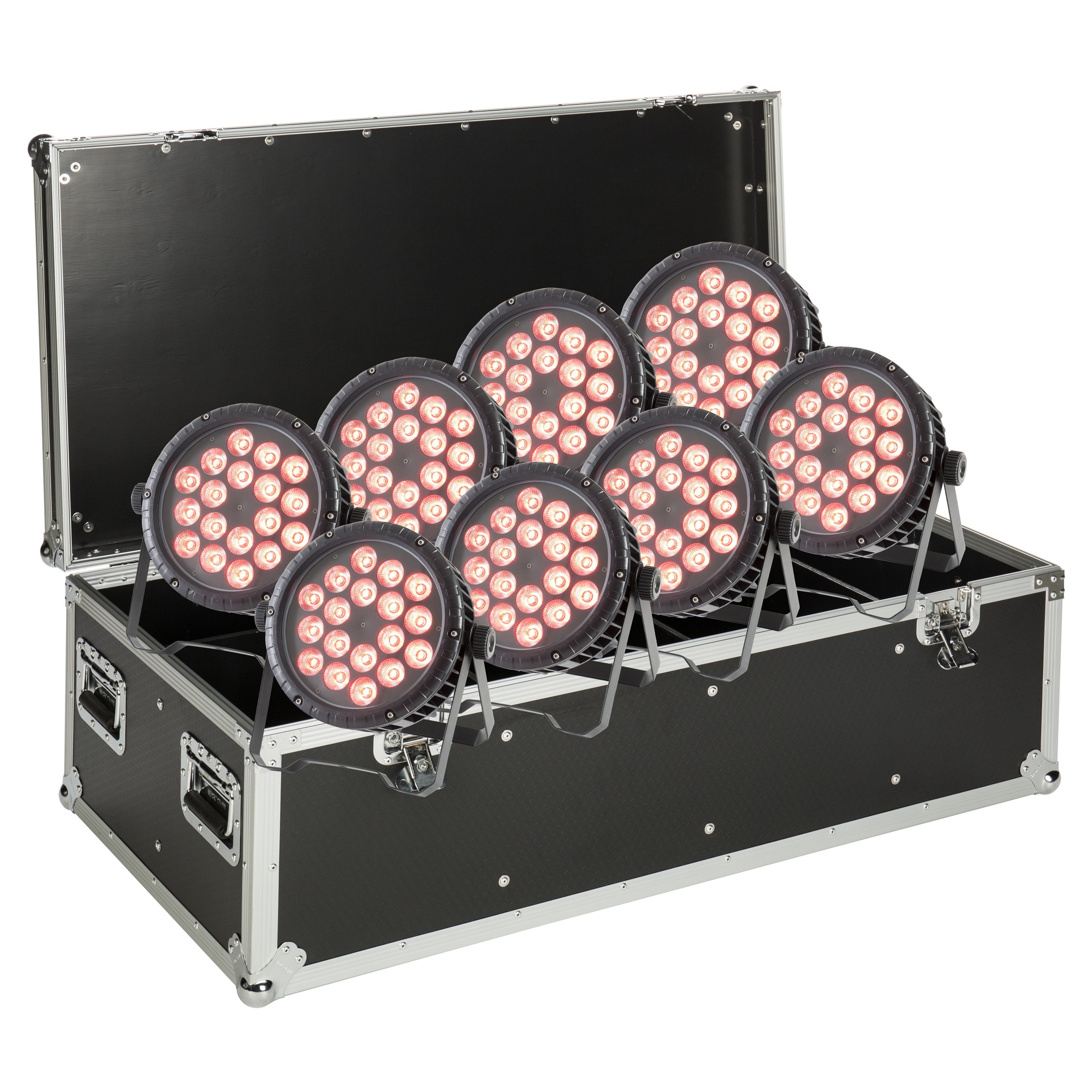 lightmaXX LED Scheinwerfer, LED PAR Scheinwerfer Set, RGBW, DMX ...