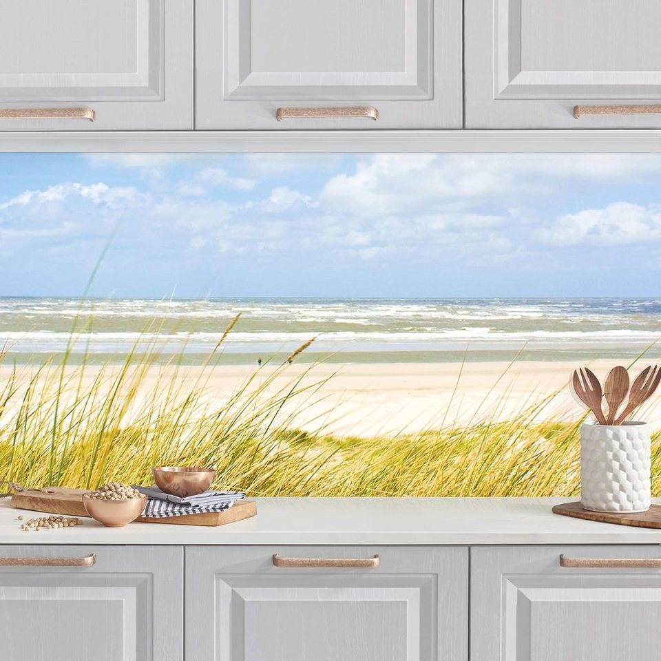 Bilderdepot24 Küchenrückwand Blau Dekor Natur Strand Meer An Der
