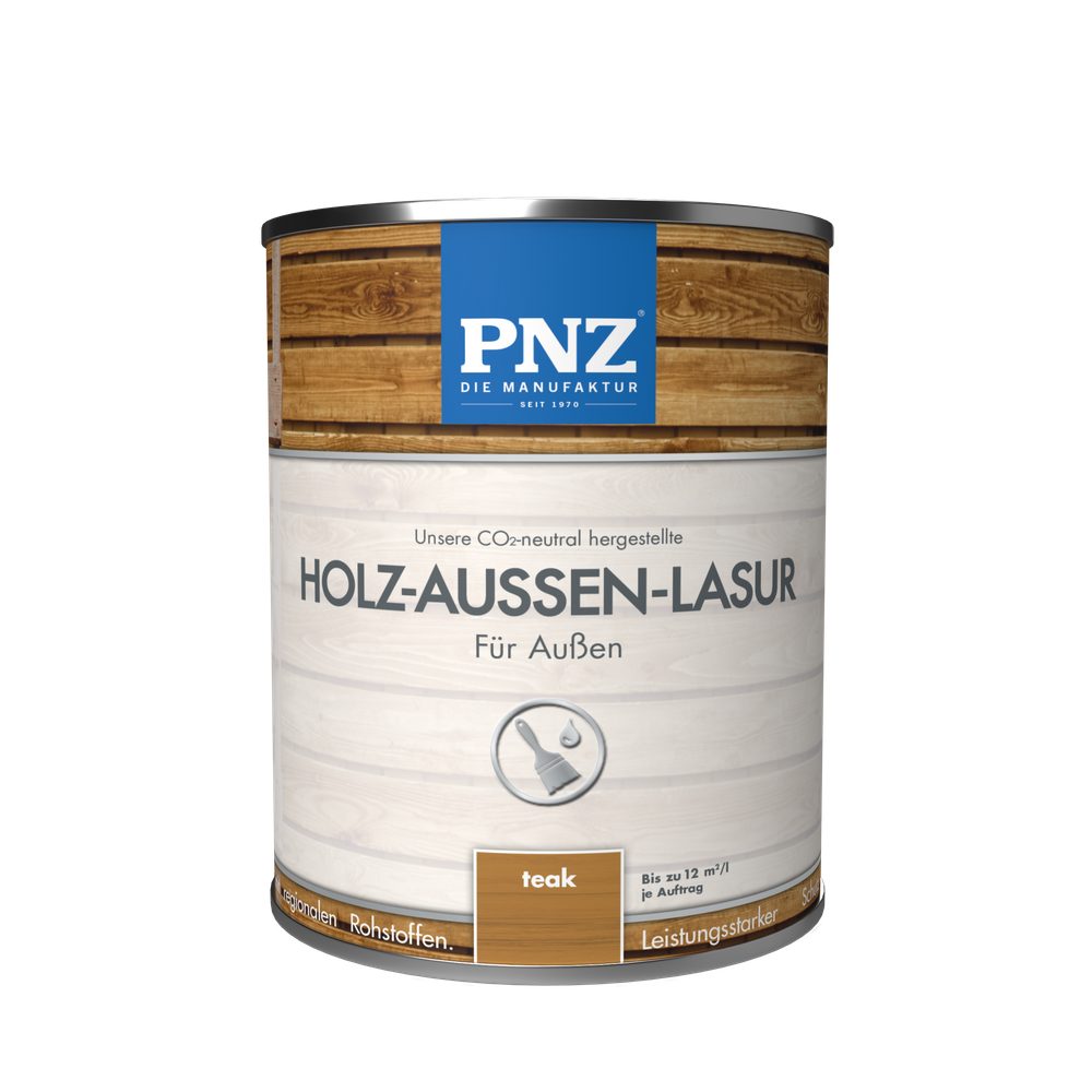 PNZ - Die Manufaktur Lasur Holz-Außen-Lasur, leistungsstarker Schutzanstrich für den Außenbreich