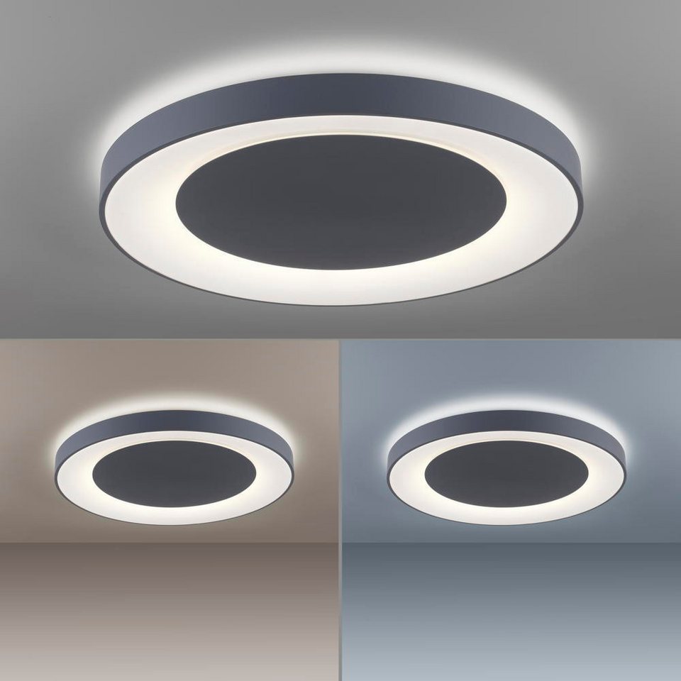 Click Licht Led Deckenleuchte Led Deckenleuchte Anika In Schwarz 2x30w