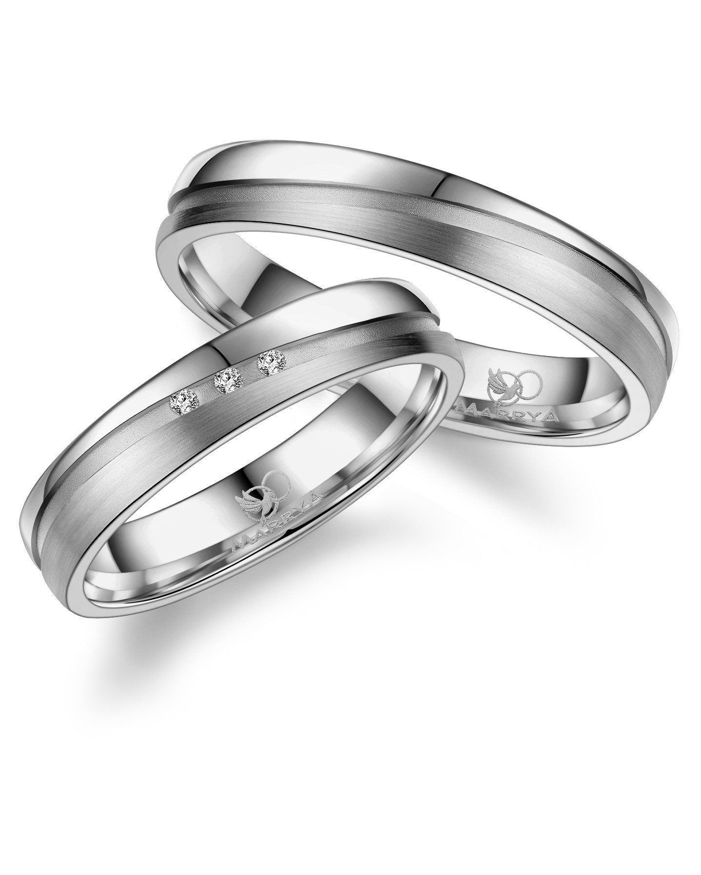 MARRYA Verlobungsring MARRYA Titan Ringe Trauringe Eheringe Partnerringe