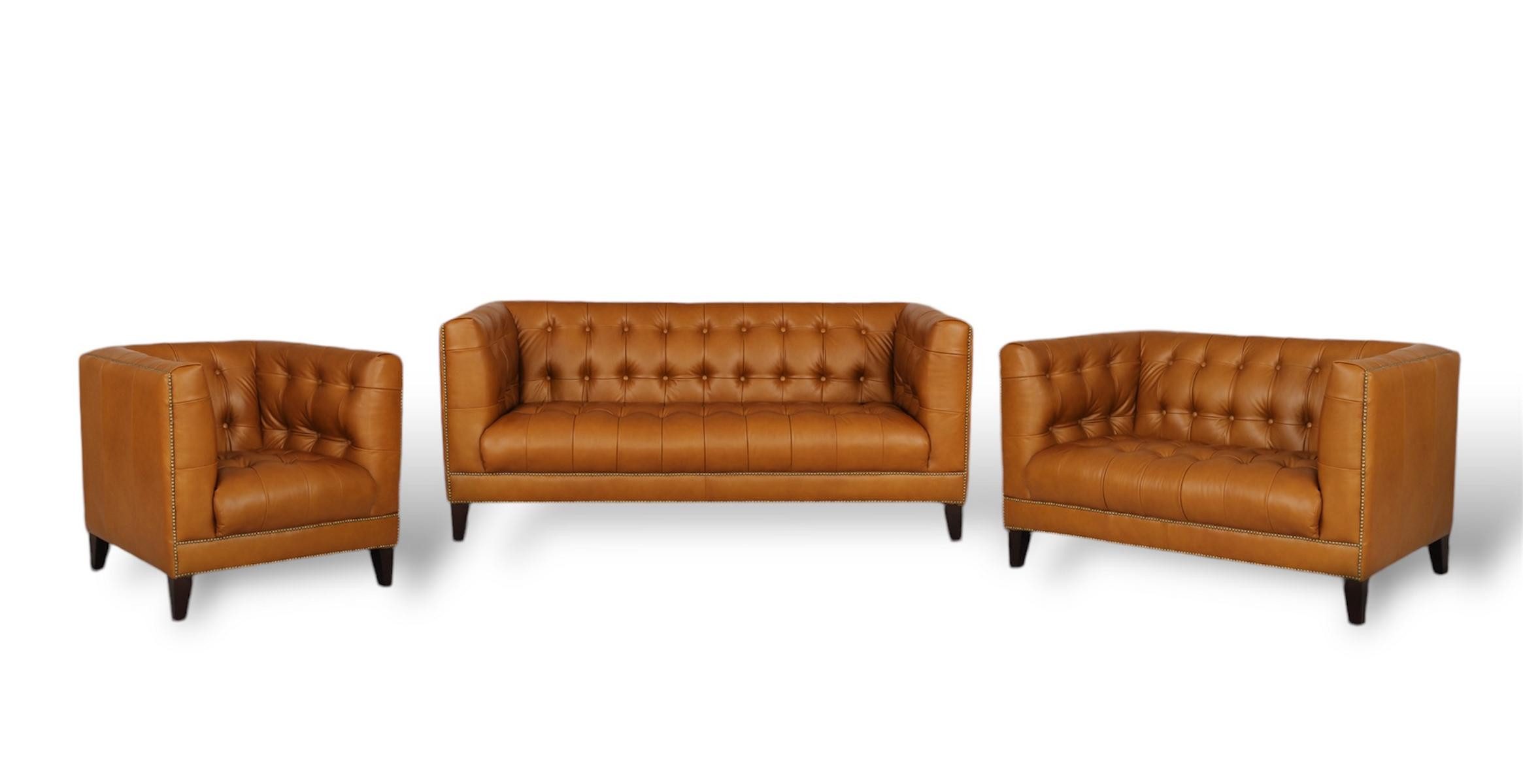 Salottini Polstergarnitur Chesterfield Vintage Maxim Deluxe